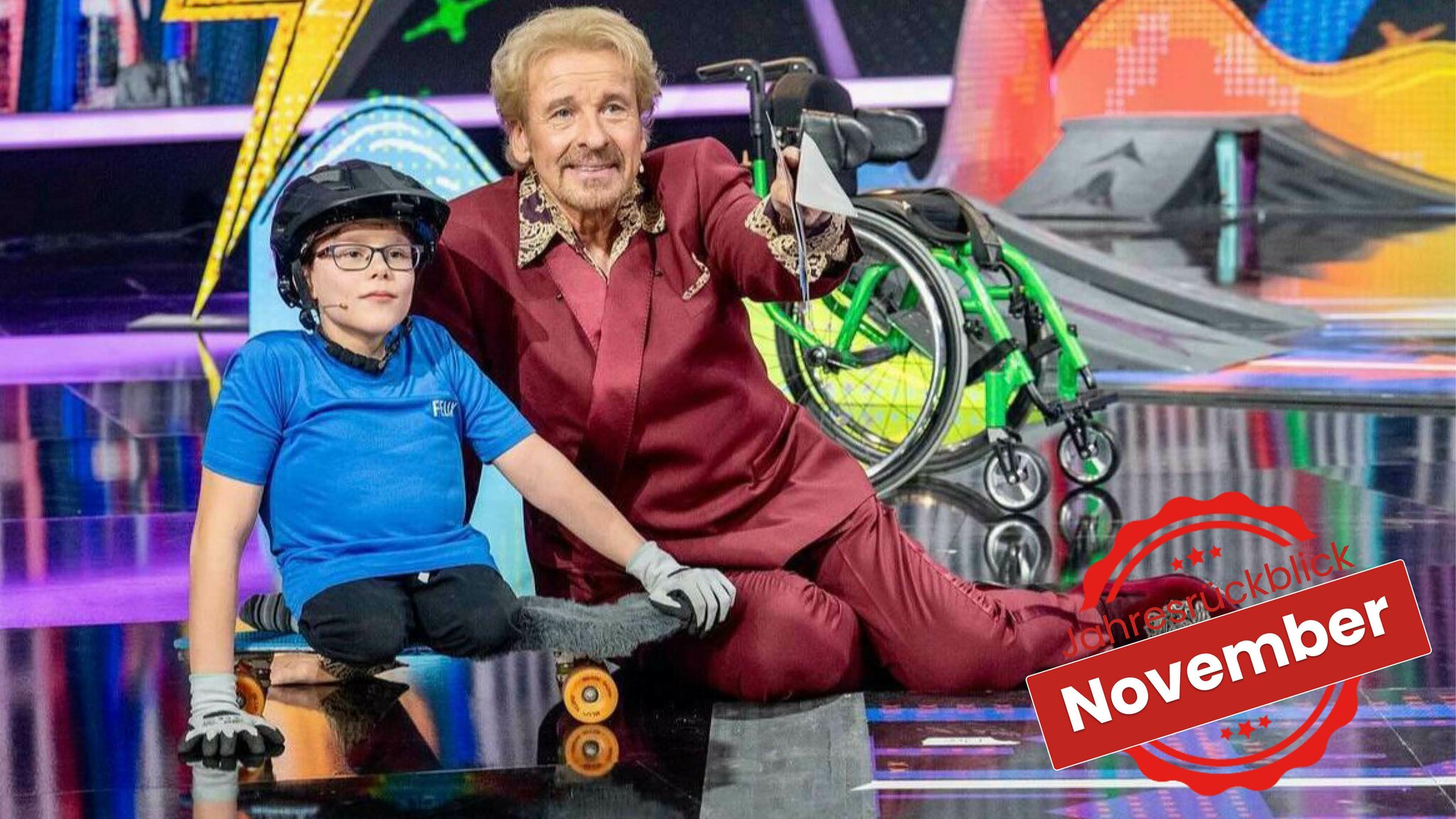 Felix Mayr wieder Zuhause: Handstand am Skateboard bei "Wetten, Dass ...