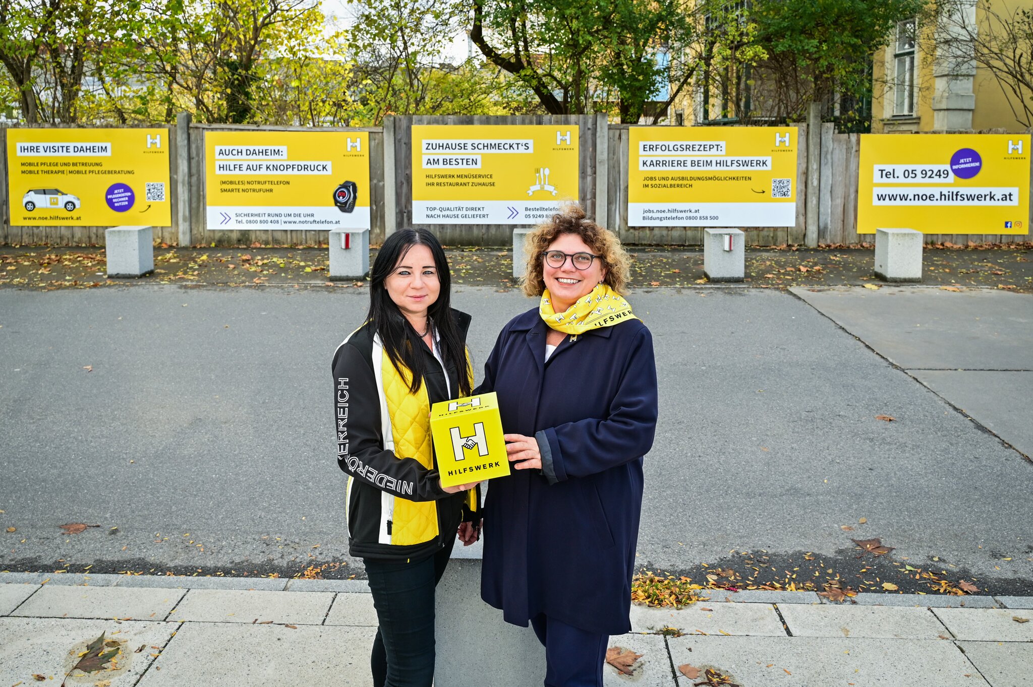 St. Pölten, Hilfswerk: Plakataktion Hilfswerk NÖ in St. Pölten - St. Pölten