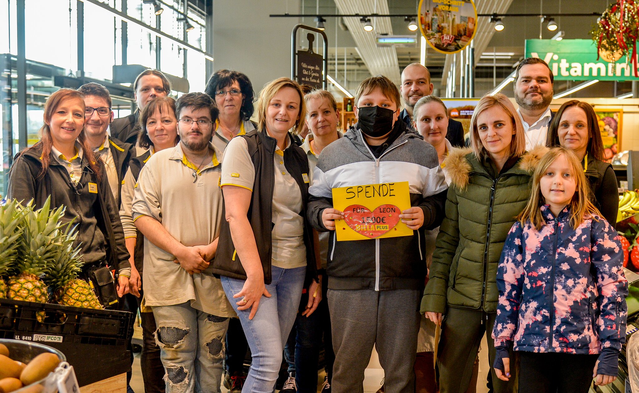 Wolfsberg: "Billa plus"-Team übergab 1.500 Euro an jungen Lavanttaler ...