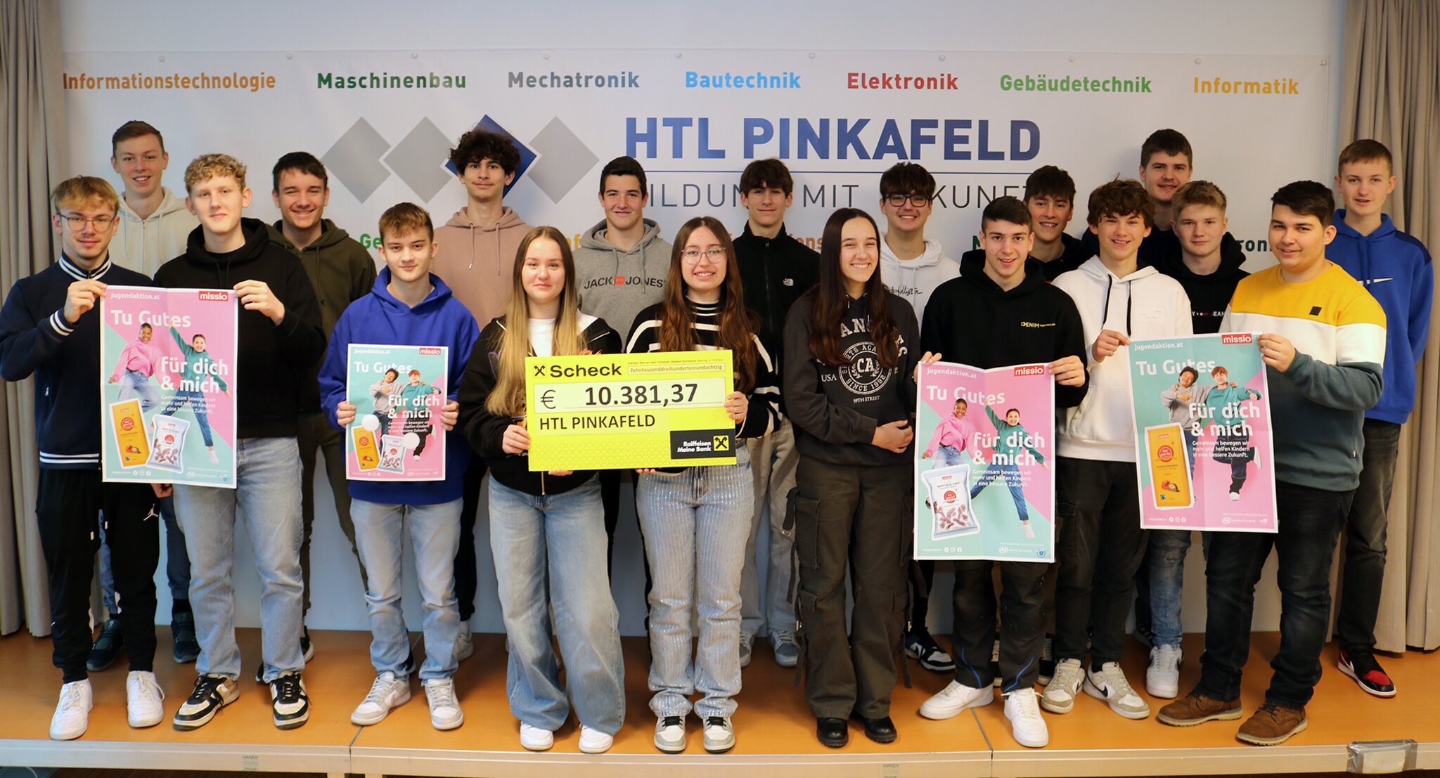 HTL Pinkafeld: Missio Jugendaktion: Neuer Spendenrekord der HTL Pinkafeld - Oberwart