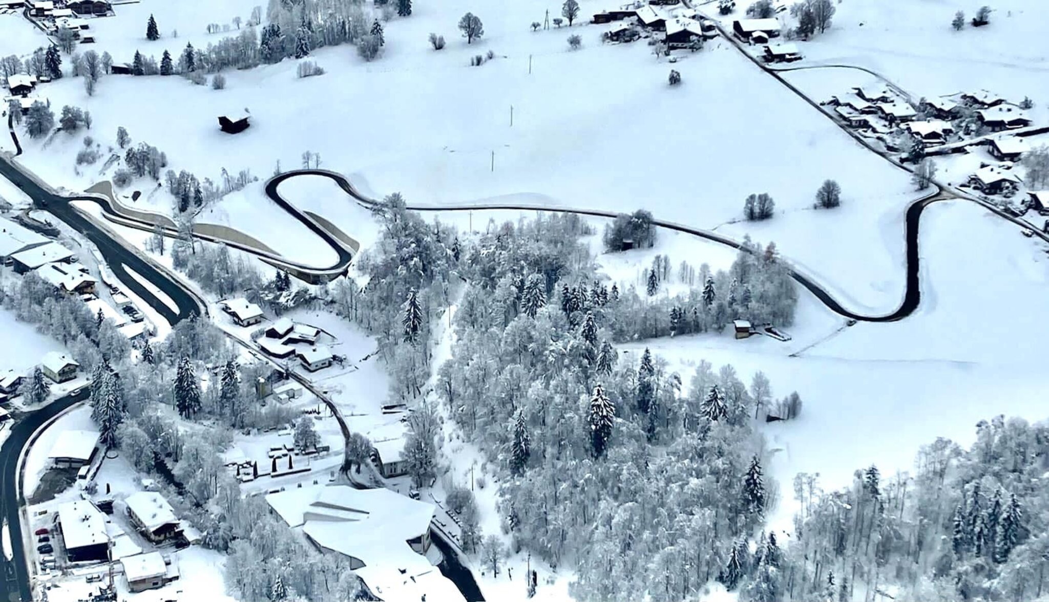 Jochberg, Zufahrt "Riesern": Neue Zufahrt in Richtung neues ...