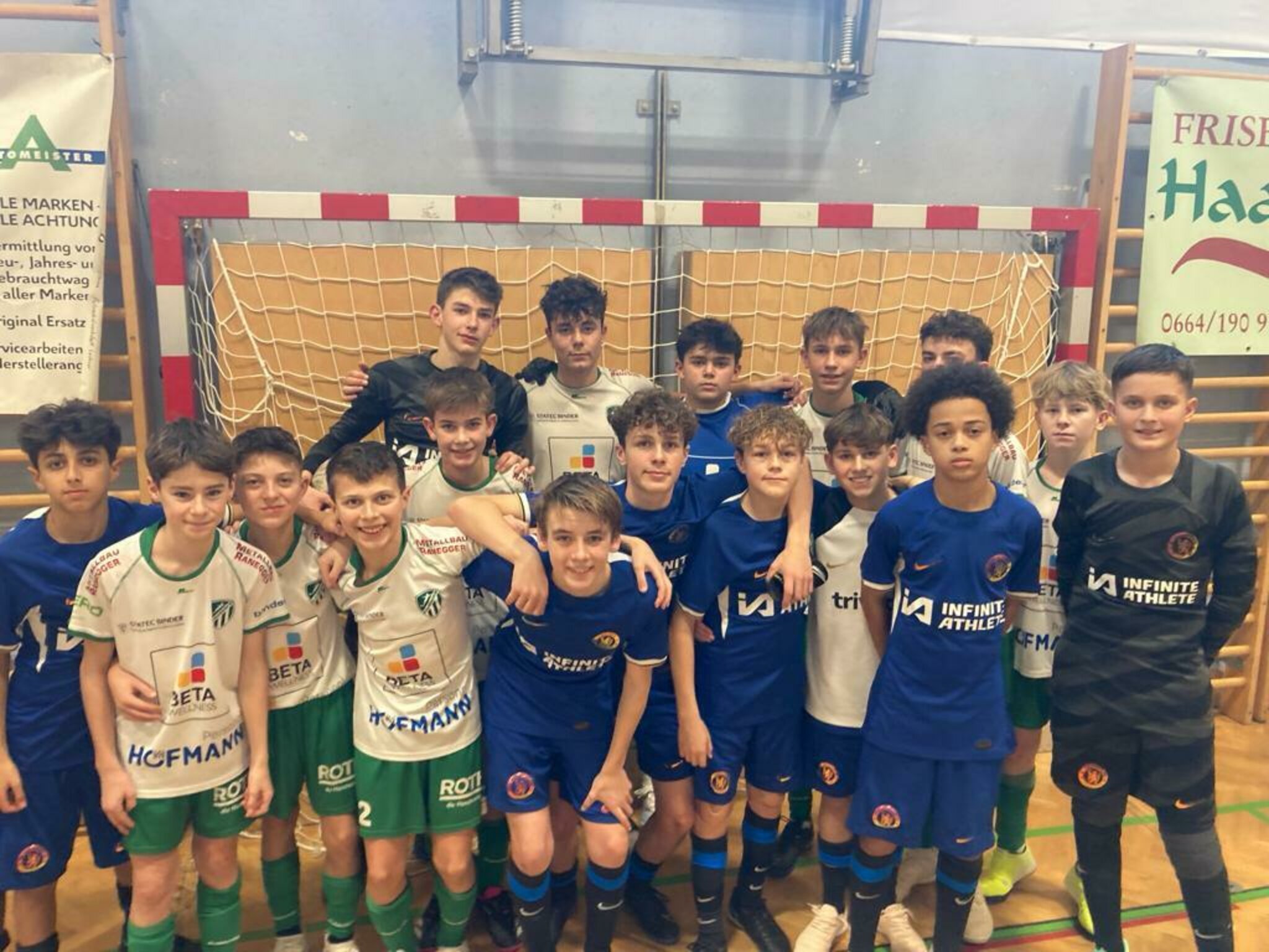 Indoor Masters: Die Gleisdorfer U14 Mannschaft siegte gegen Chelsea - Weiz
