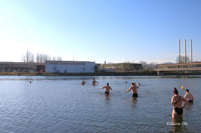 Eisschwimmen in der Mur - Graz - Graz