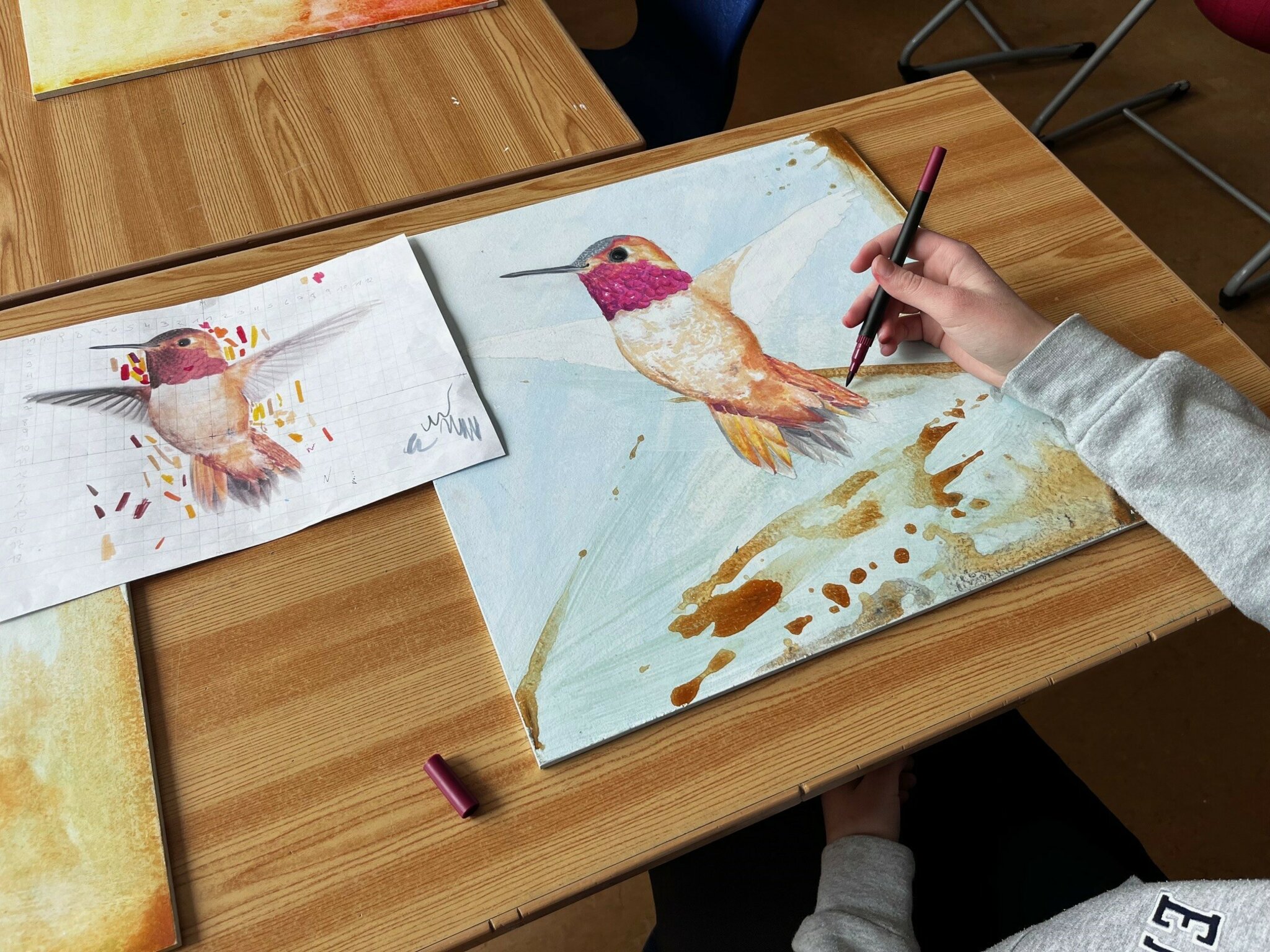 In der Raiba: Schüler:innen der SMS St. Valentin laden zur Vernissage ...