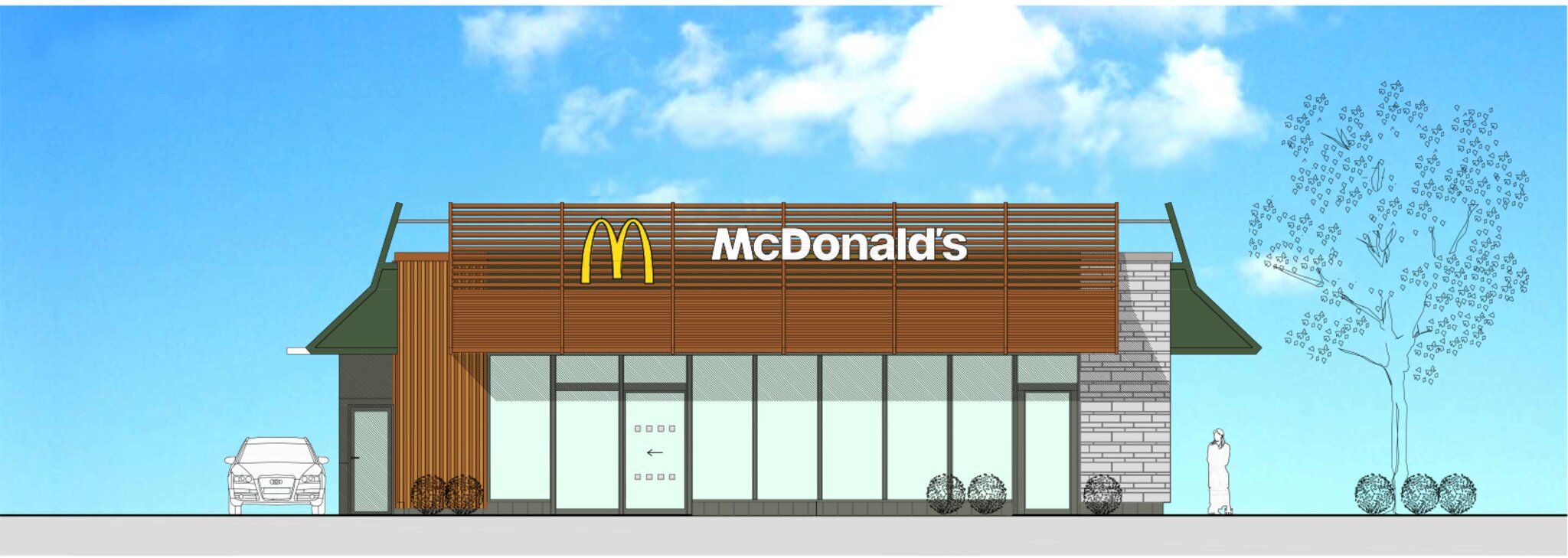 Doppel-McDrive, McCafé und Outdoor-Spielplatz: McDonald's Schlüßlberg ...