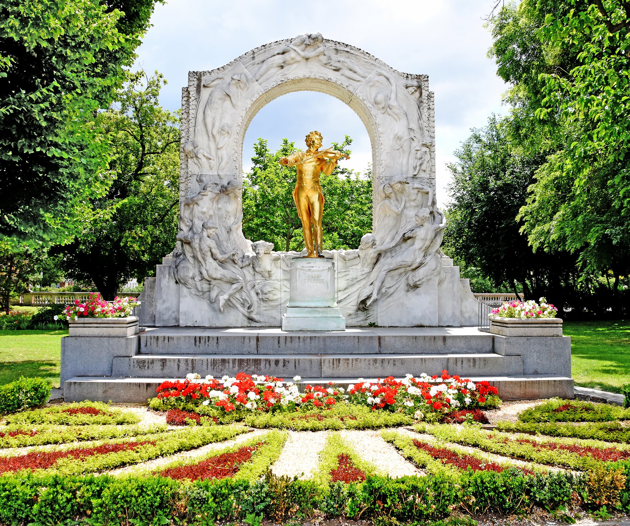 Fotomotive in Wien und deren Geschichte: Johann Strauß Denkmal im ...