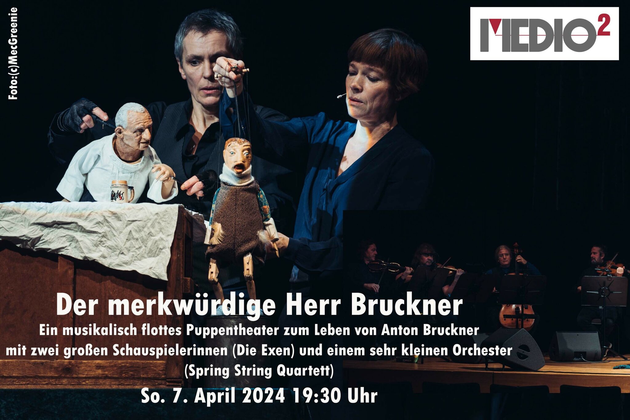 Anton Bruckners Leben mit Live Musik: „Der merkwürdige Herr Bruckner ...