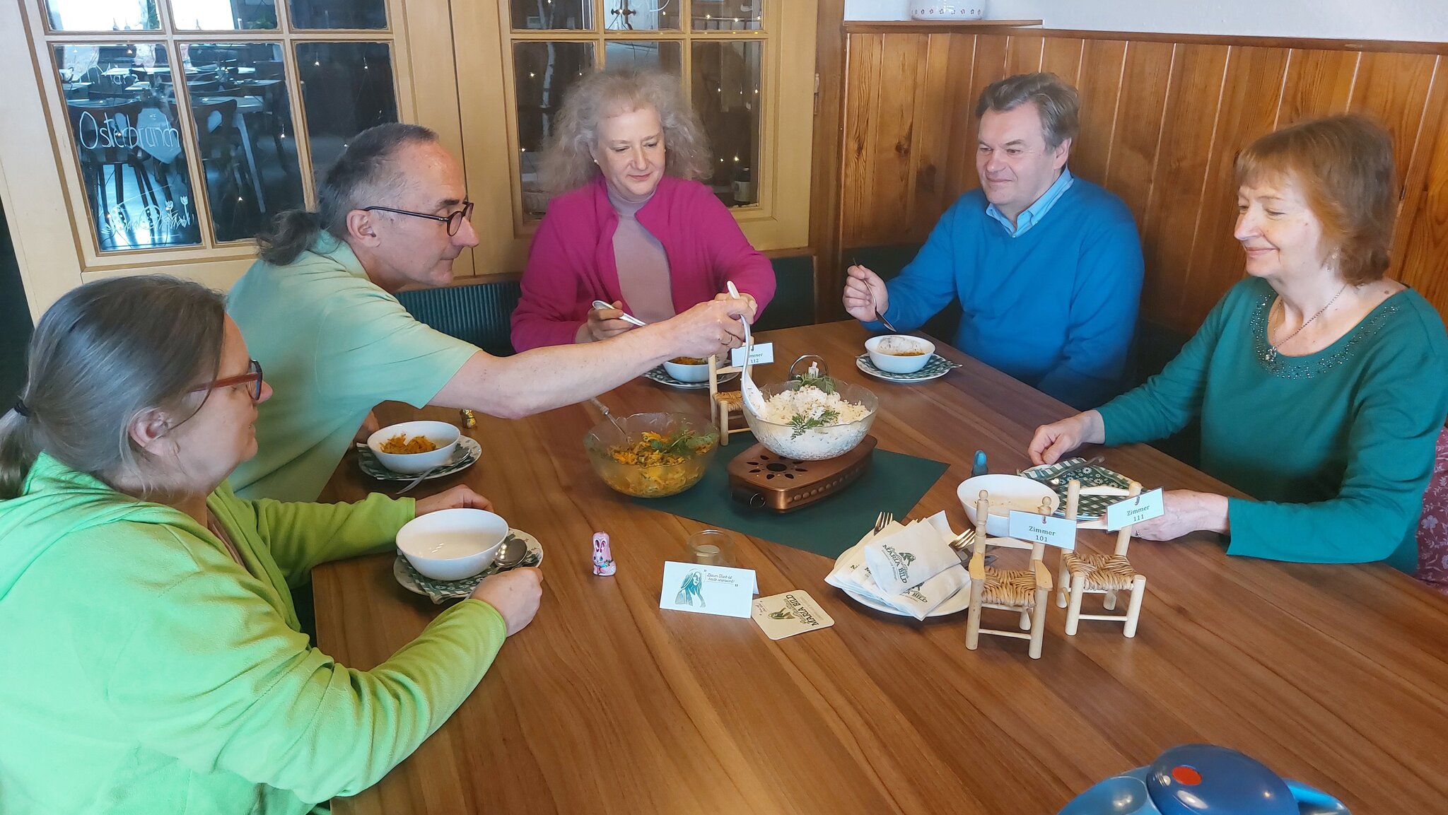 Eine Woche lang: Im Wirtshaus in Maria Bild ließ sich das Fasten lernen ...