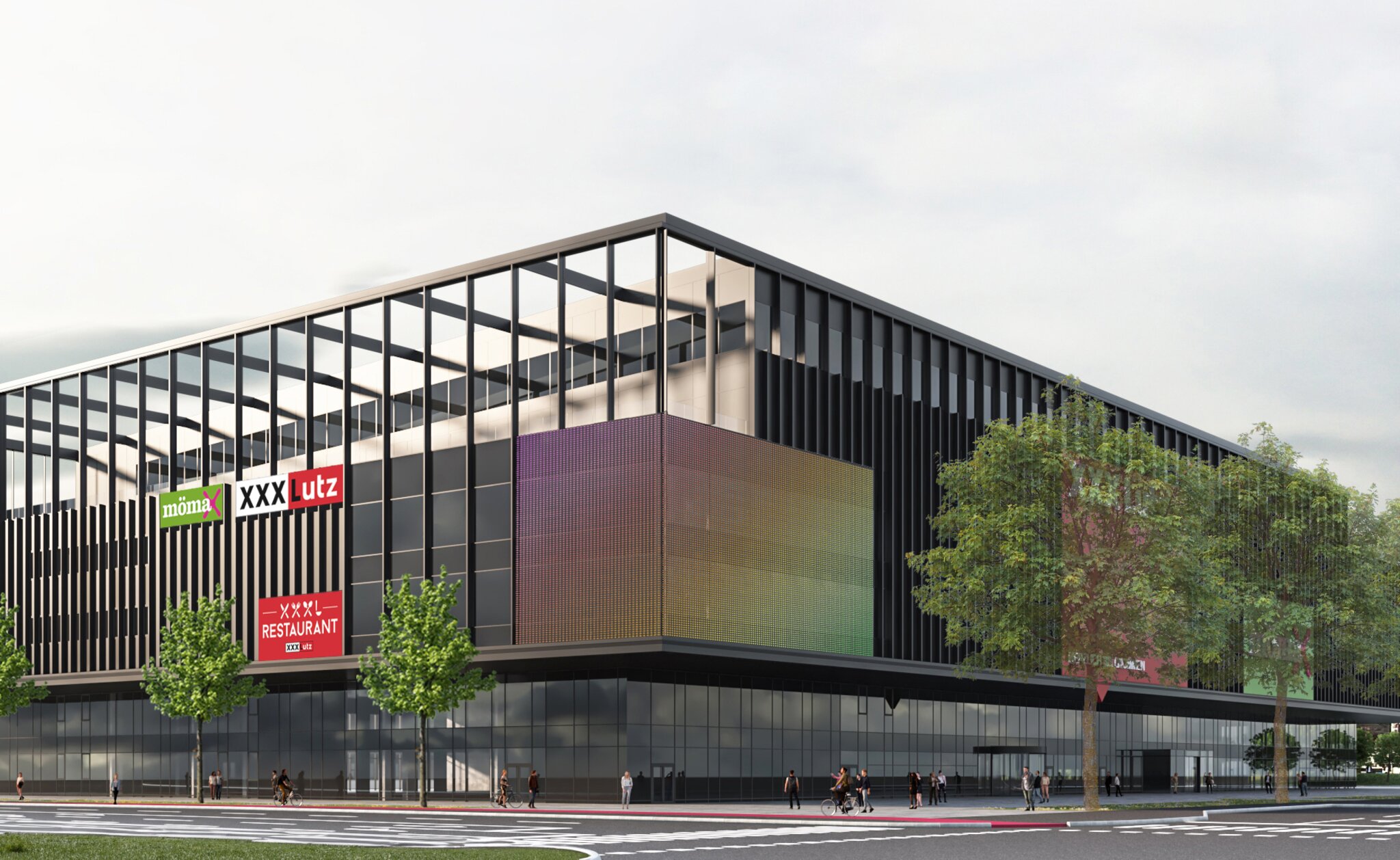 Eröffnung Ende Mai geplant: XXXLutz-Neubau im Linzer Donaupark steht ...