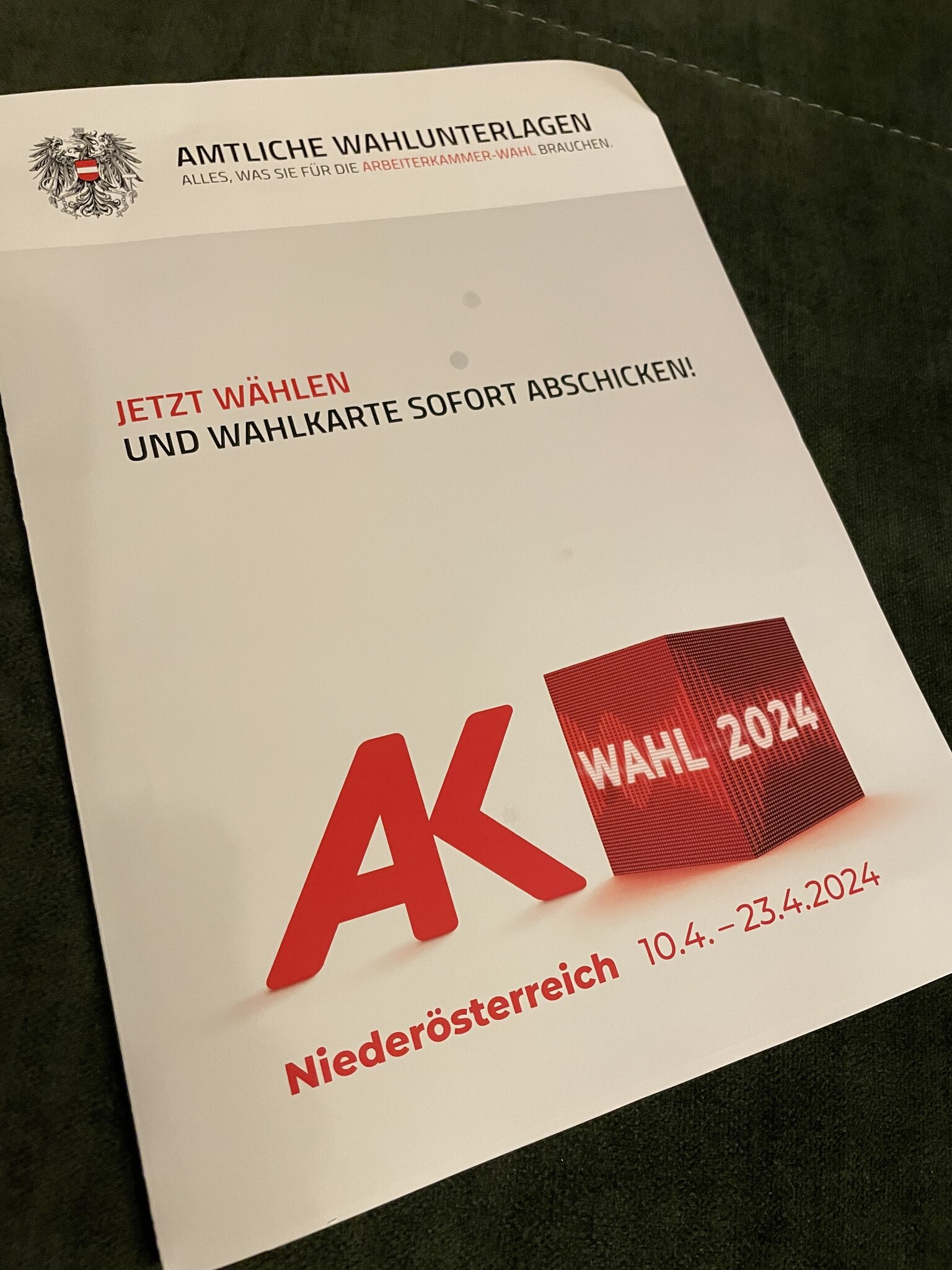 Arbeitende geben Stimmen ab: Startschuss zur Arbeiterkammer-Wahl in NÖ - Niederösterreich