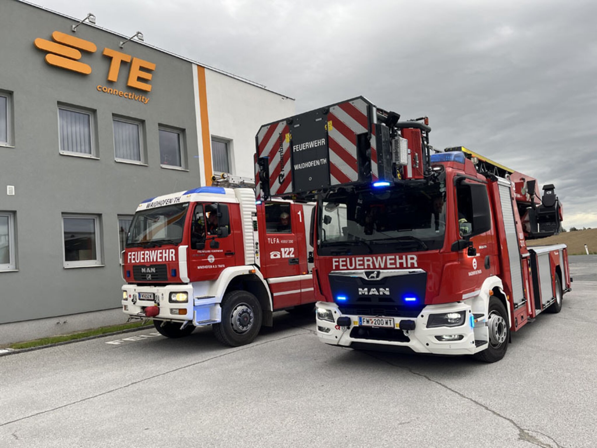 Kurzer FF-Einsatz: Fehlalarm in der Firma TE Connectivity in Dimling ...