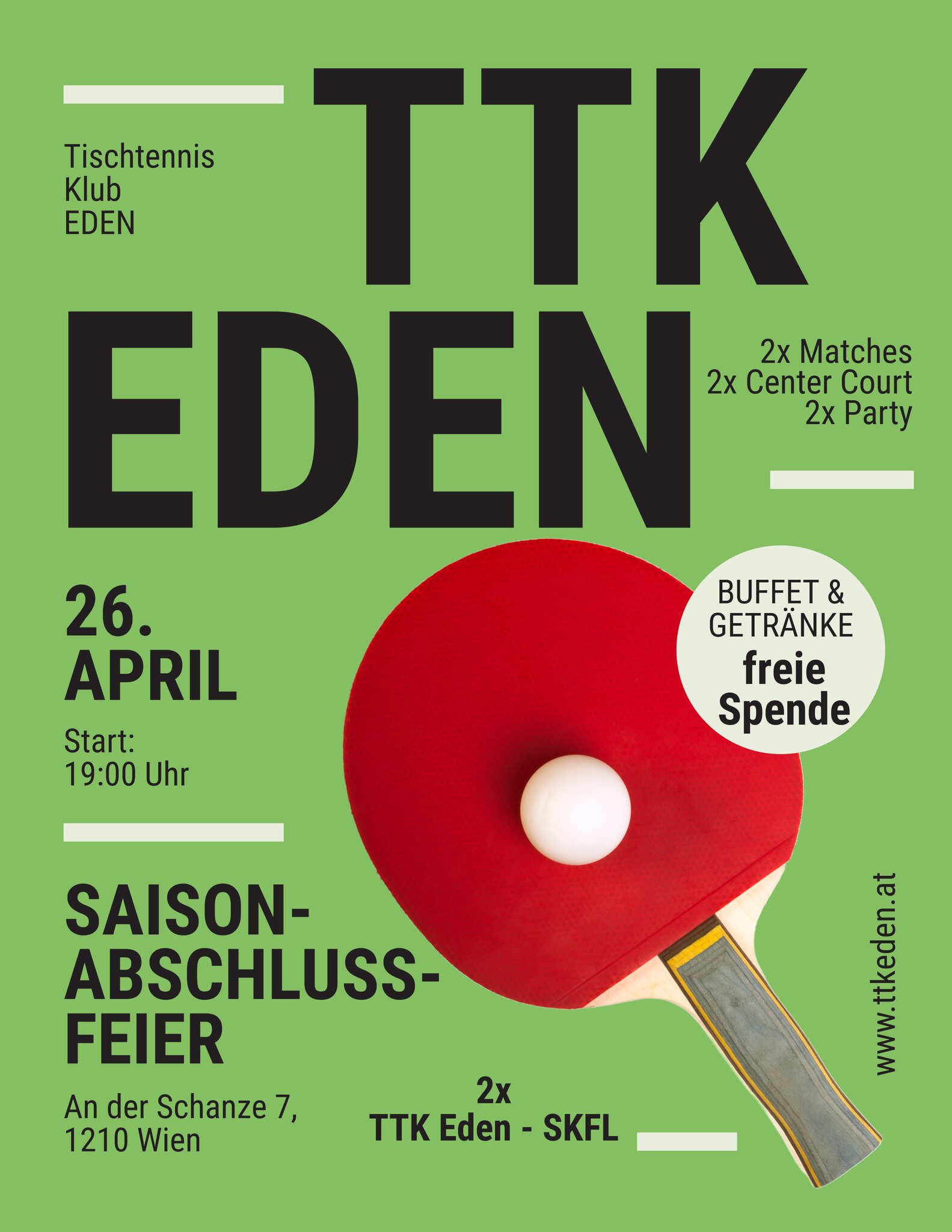 Tischtennis in Floridsdorf: Saisonabschlussfeier des TTK Eden: Ein ...