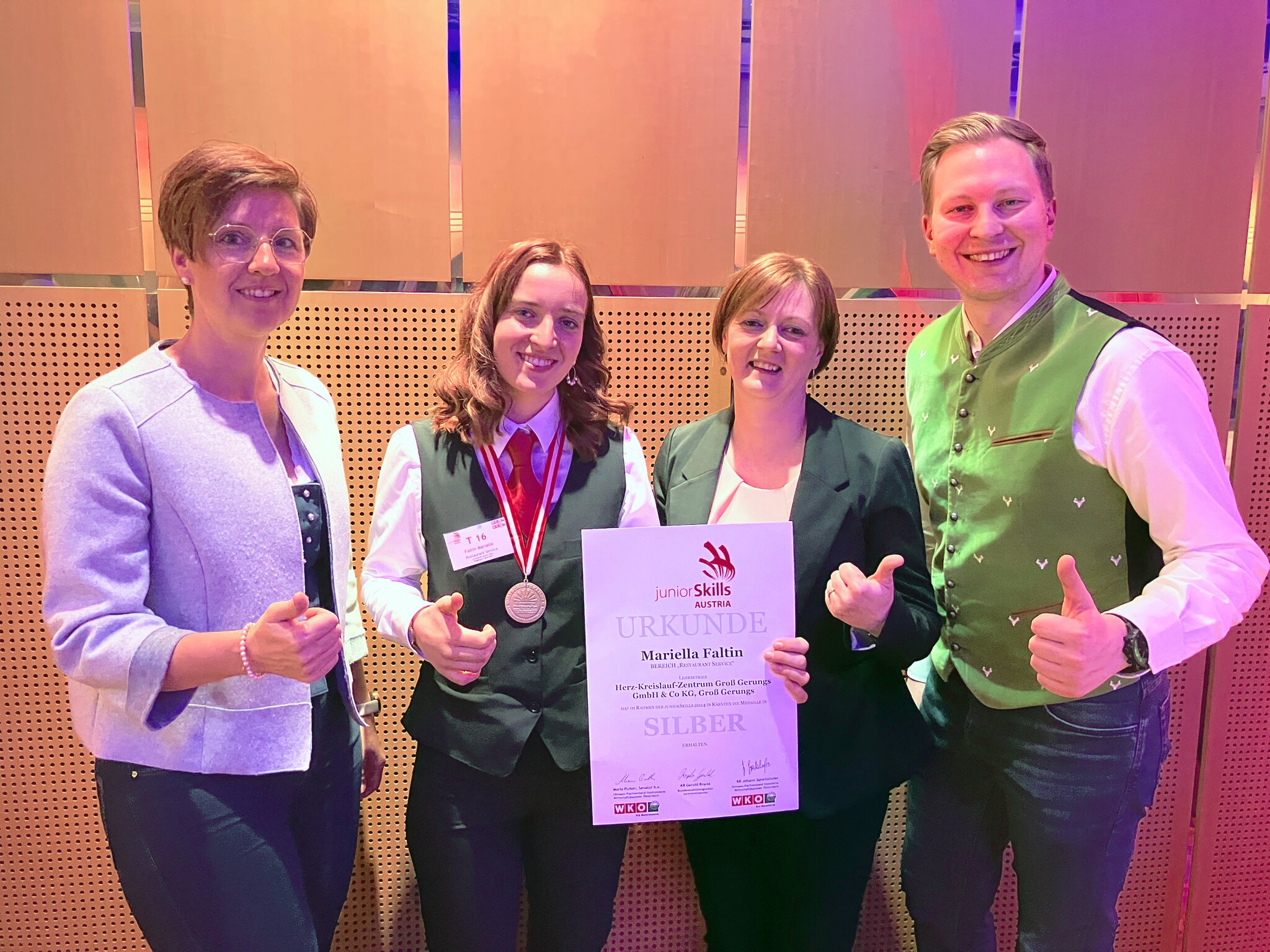 Junior Skills 2024: Silber für Herz-Kreislauf-Zentrum Groß Gerungs - Zwettl