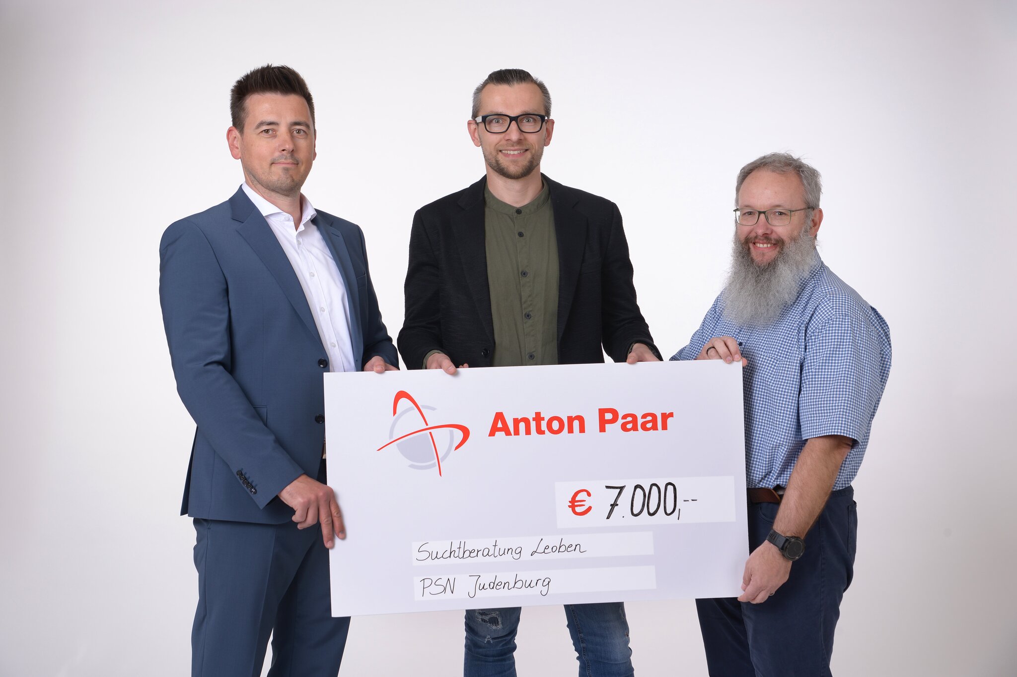 Spende von 7.000 Euro: Anton Paar Austria unterstützt Suchtberatung ...