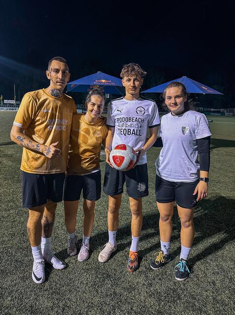 Teqball: Alexander Hamm belegt mit Partnerin Platz 2 in Bratislava ...