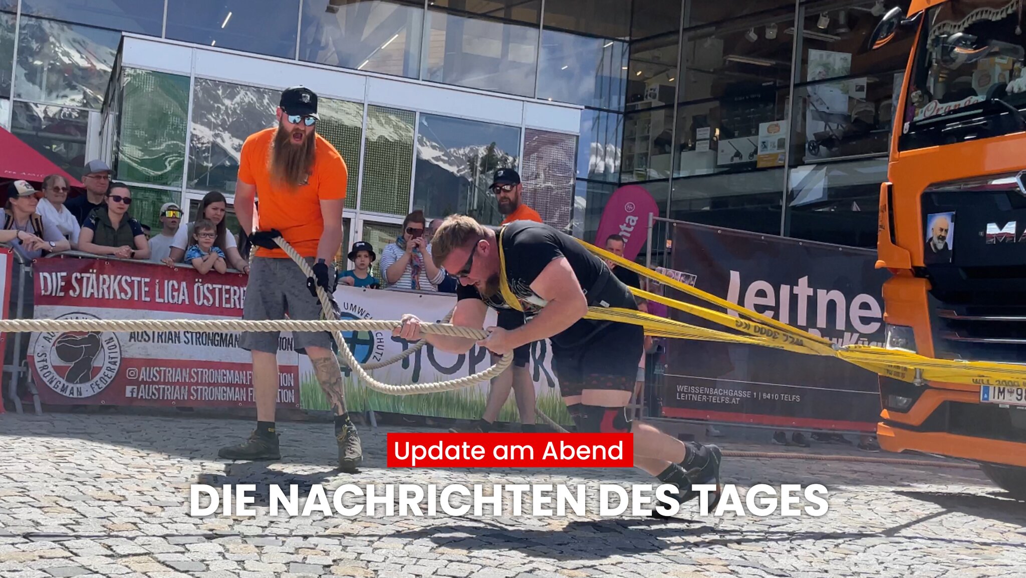 13. Mai: Truck Pull Challenge, tödlicher Verkehrsunfall, Ringen und ...