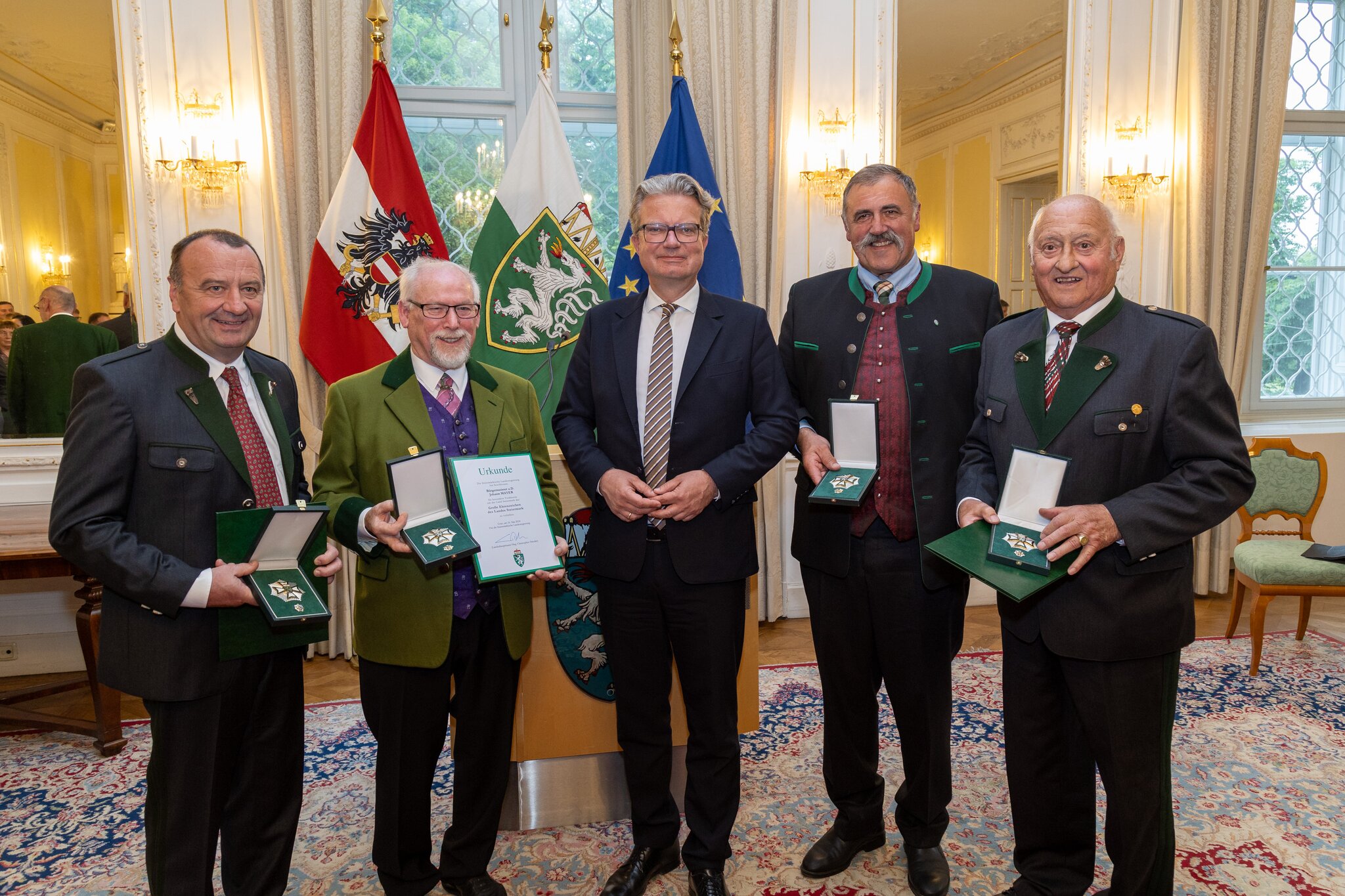 Leibnitz: Goldenes Ehrenzeichen für vier Altbürgermeister aus dem ...