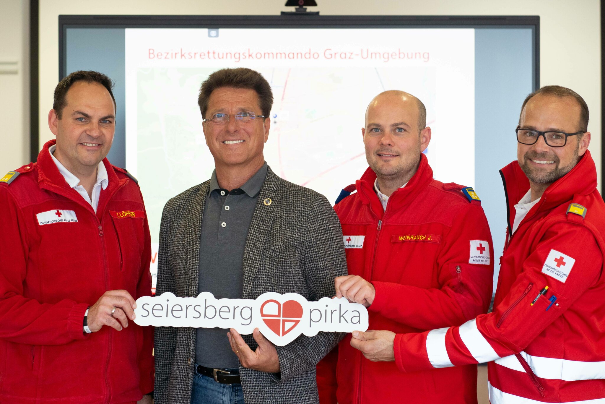 Seiersberg-Pirka finanziert mit: Smartboard für Stabsraum des Roten Kreuzes - Graz-Umgebung