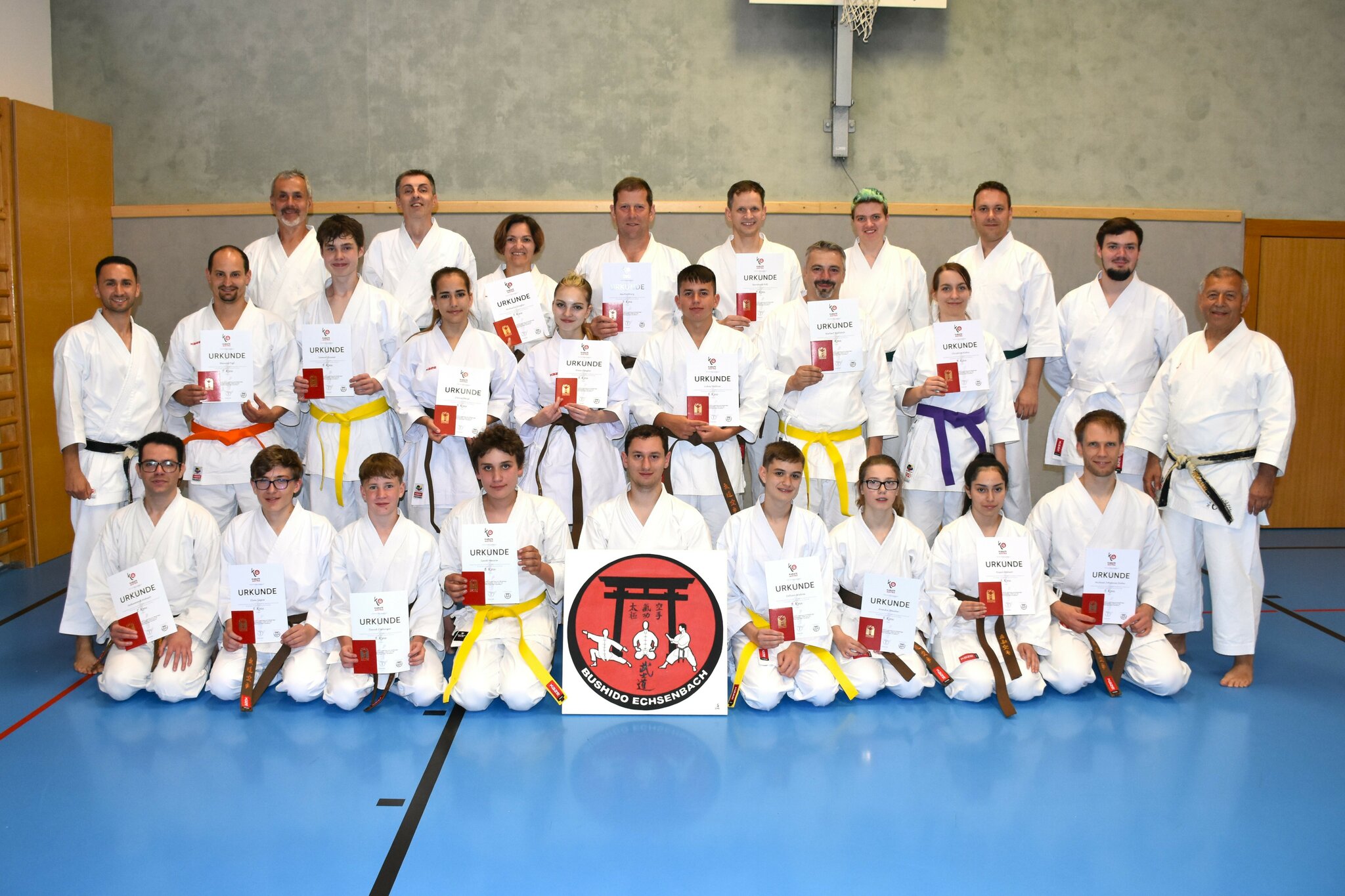 Karate-Do: Zehn neue Braungurte bei Sportunion Bushido Echsenbach - Zwettl