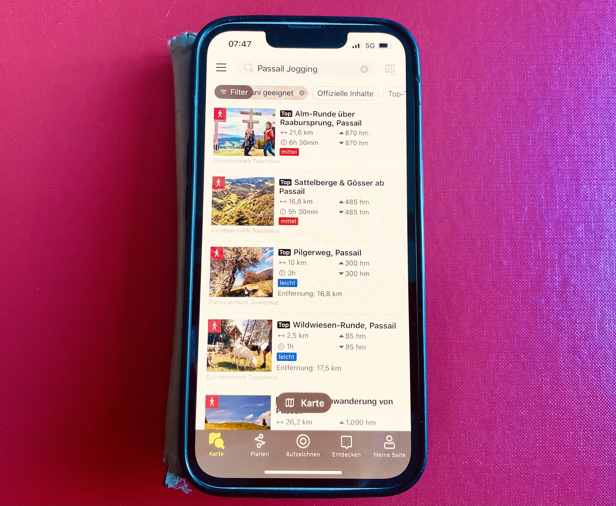 Bewegungsrevolution: Laufstrecken in Passail per App entdecken - Weiz
