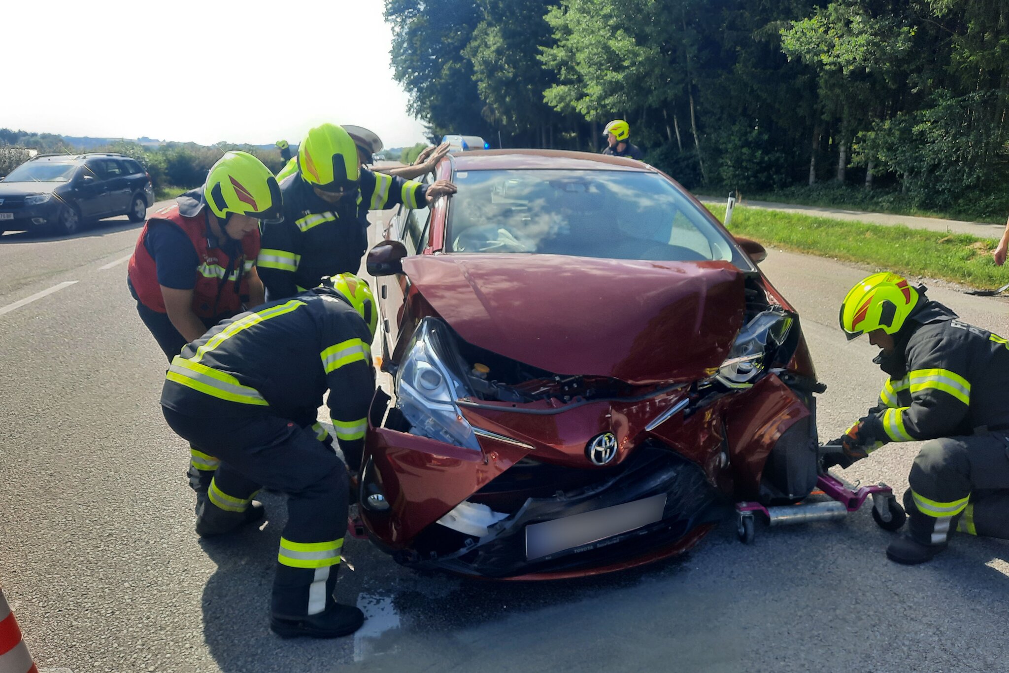 Bei Andorf: Frontalkollision zweier Autos – wieder Unfall auf B137 ...