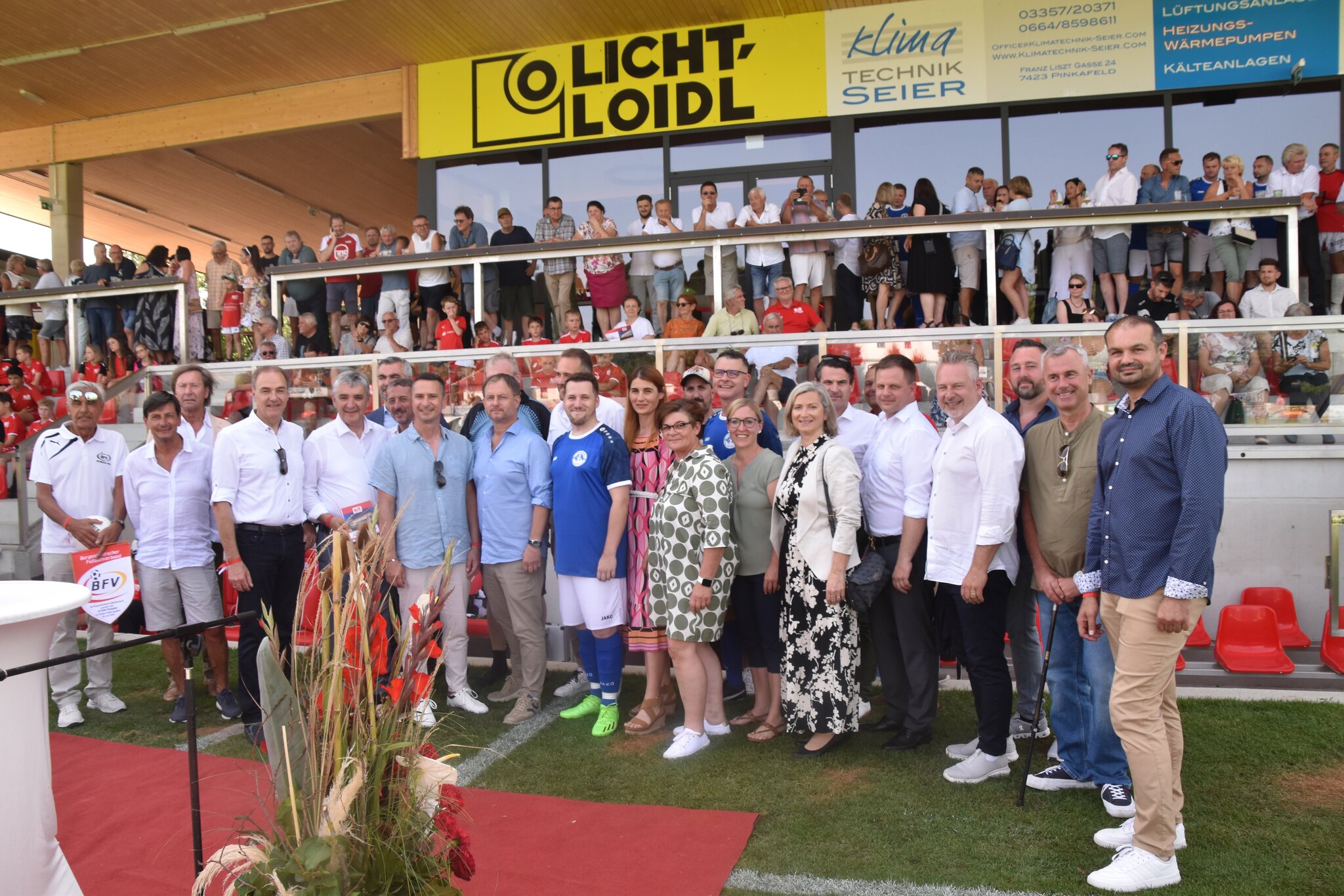 SC HERZ Pinkafeld: Neue Tribüne mit großem Fußball-Fest eröffnet - Oberwart