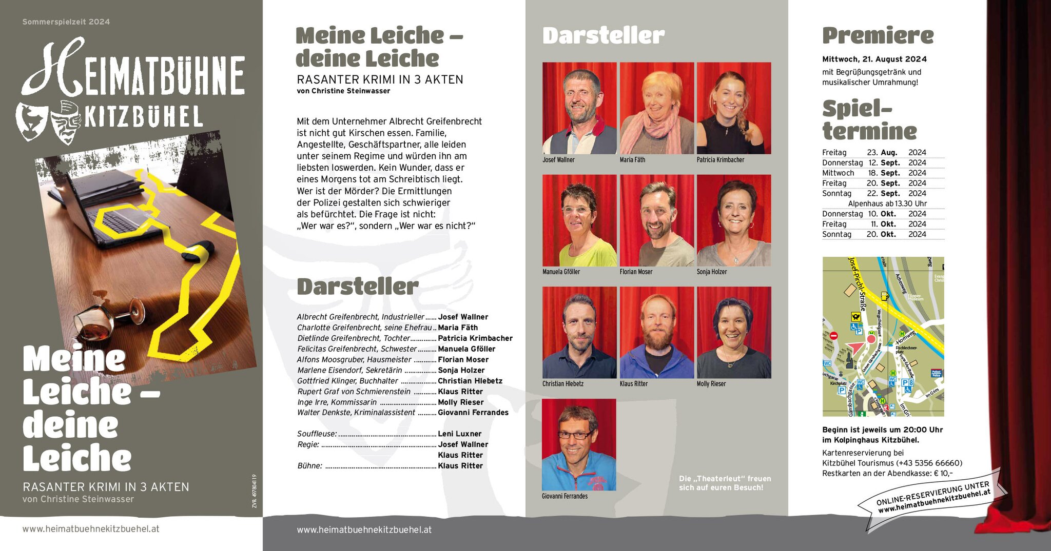 Heimatbühne Kitzbühel: Meine Leiche – deine Leiche ab 21. August ...