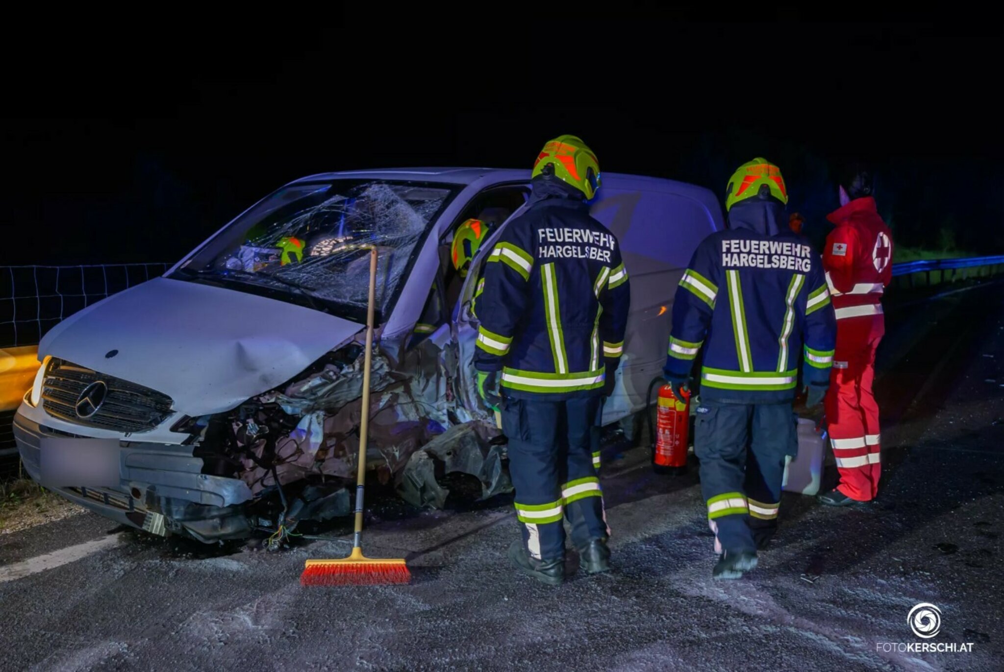Schwerer Verkehrsunfall auf der B309 - Enns