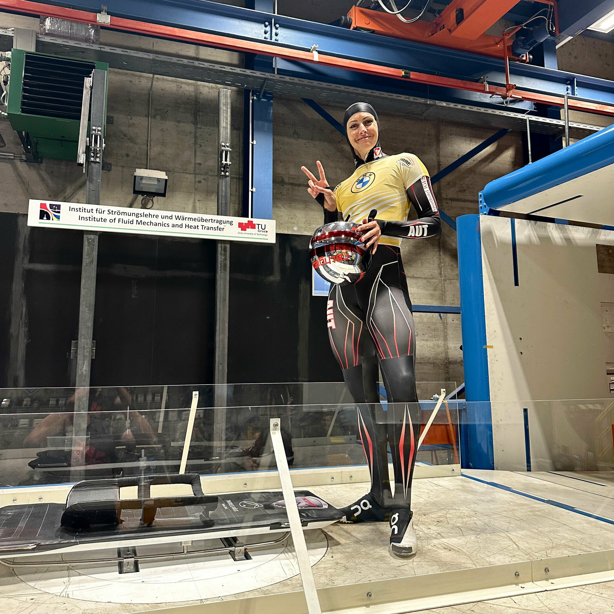 Janine Flock absolviert Windkanaltests: Auf der Suche nach jeder ...