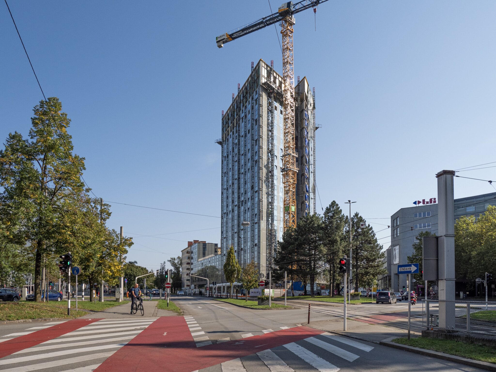 Gleichenfeier: Endspurt für Hochhausprojekt "High Five" - Linz