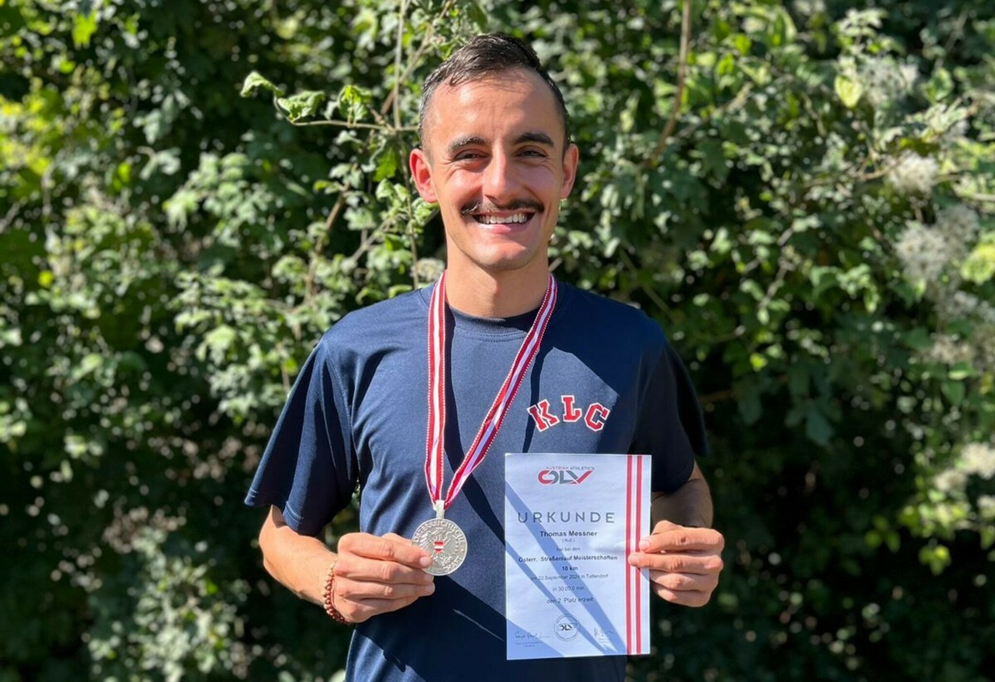 Österr. Meisterschaften 10 Km Straßenlauf: KLC Athlet Thomas Messner ...