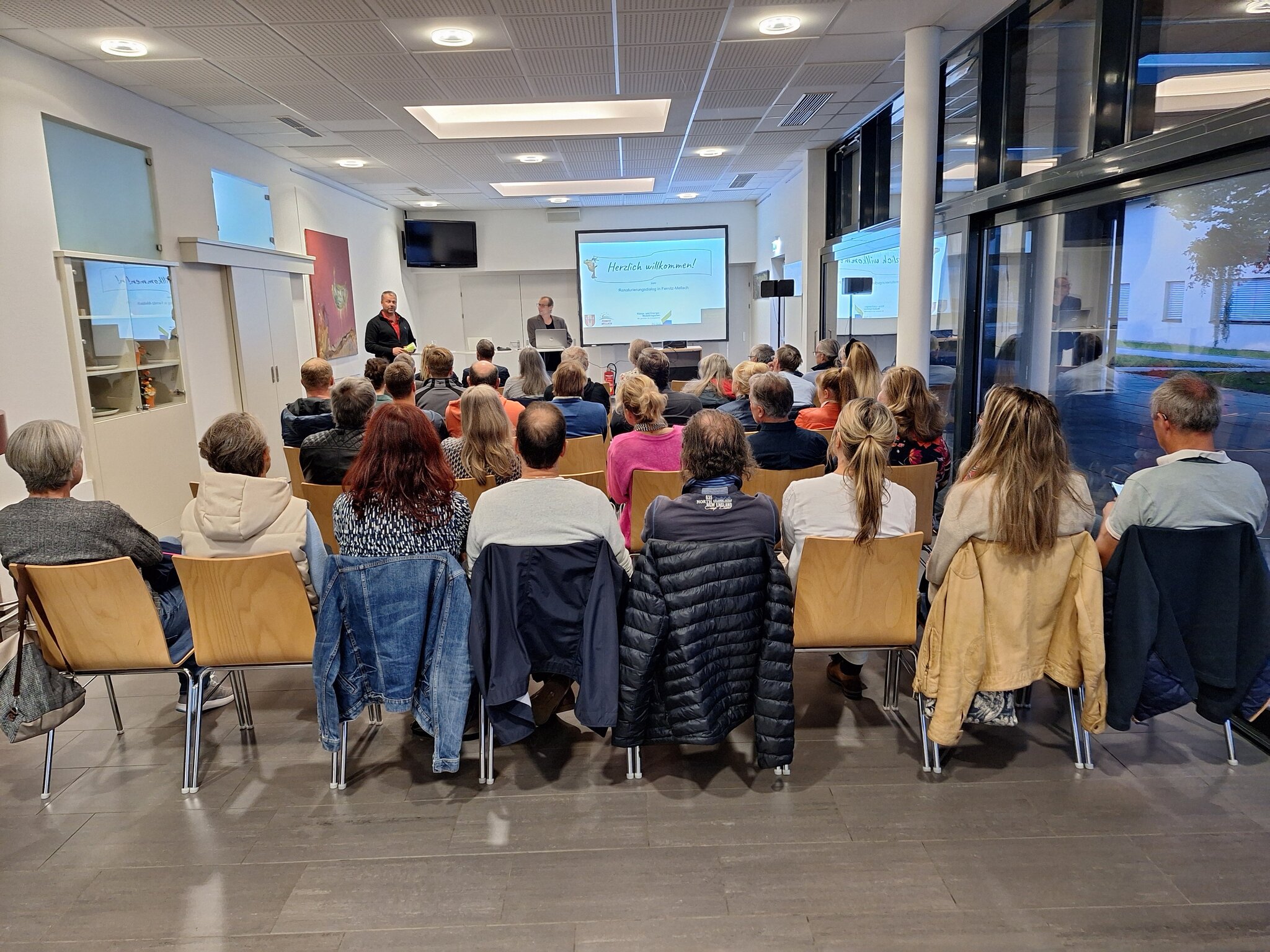 Viele Interessierte: Die Renaturierung im Dialog in Fernitz-Mellach ...