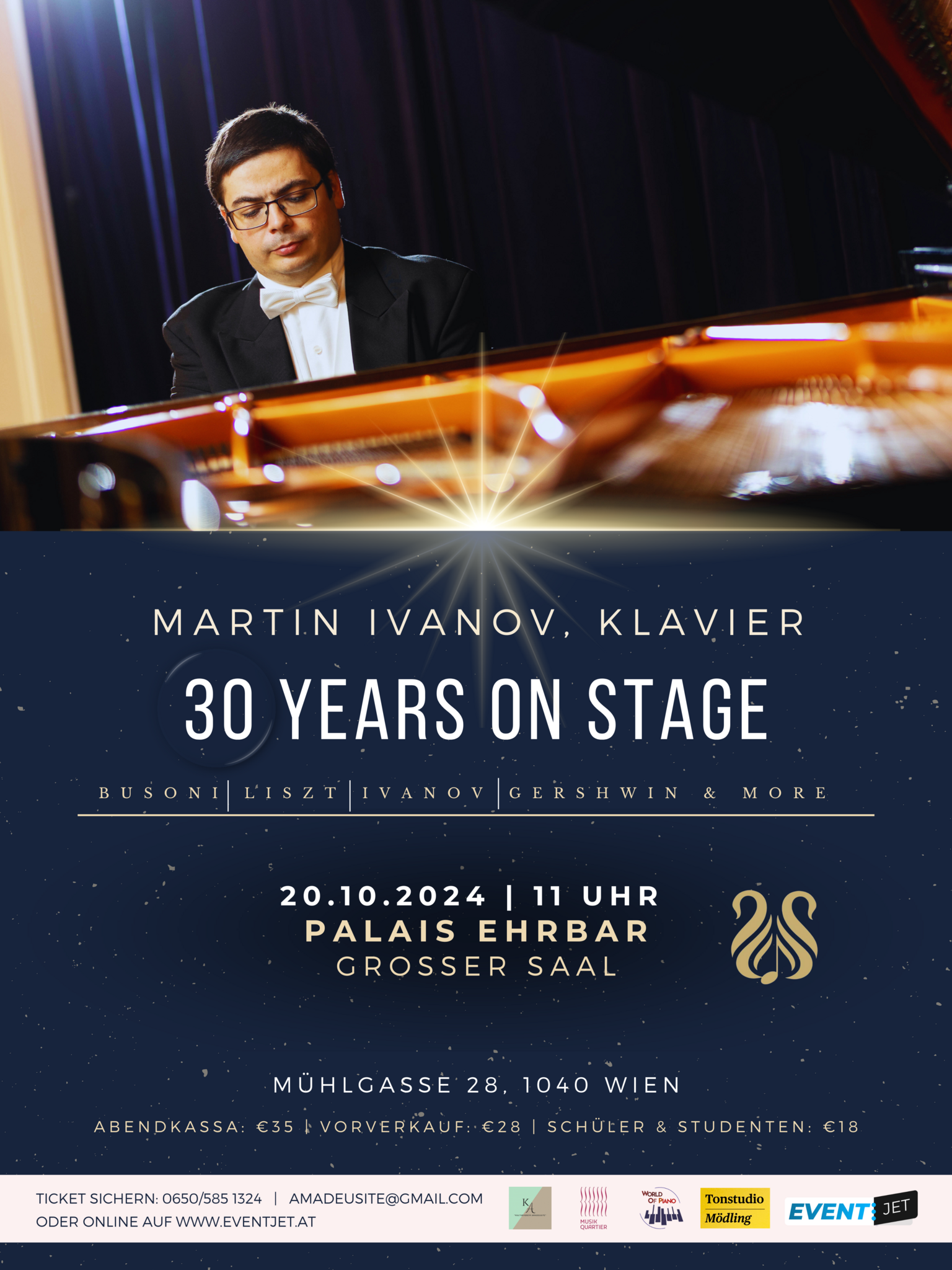 MARTIN IVANOV, KLAVIER: 30 Jahre auf der Bühne - Wieden