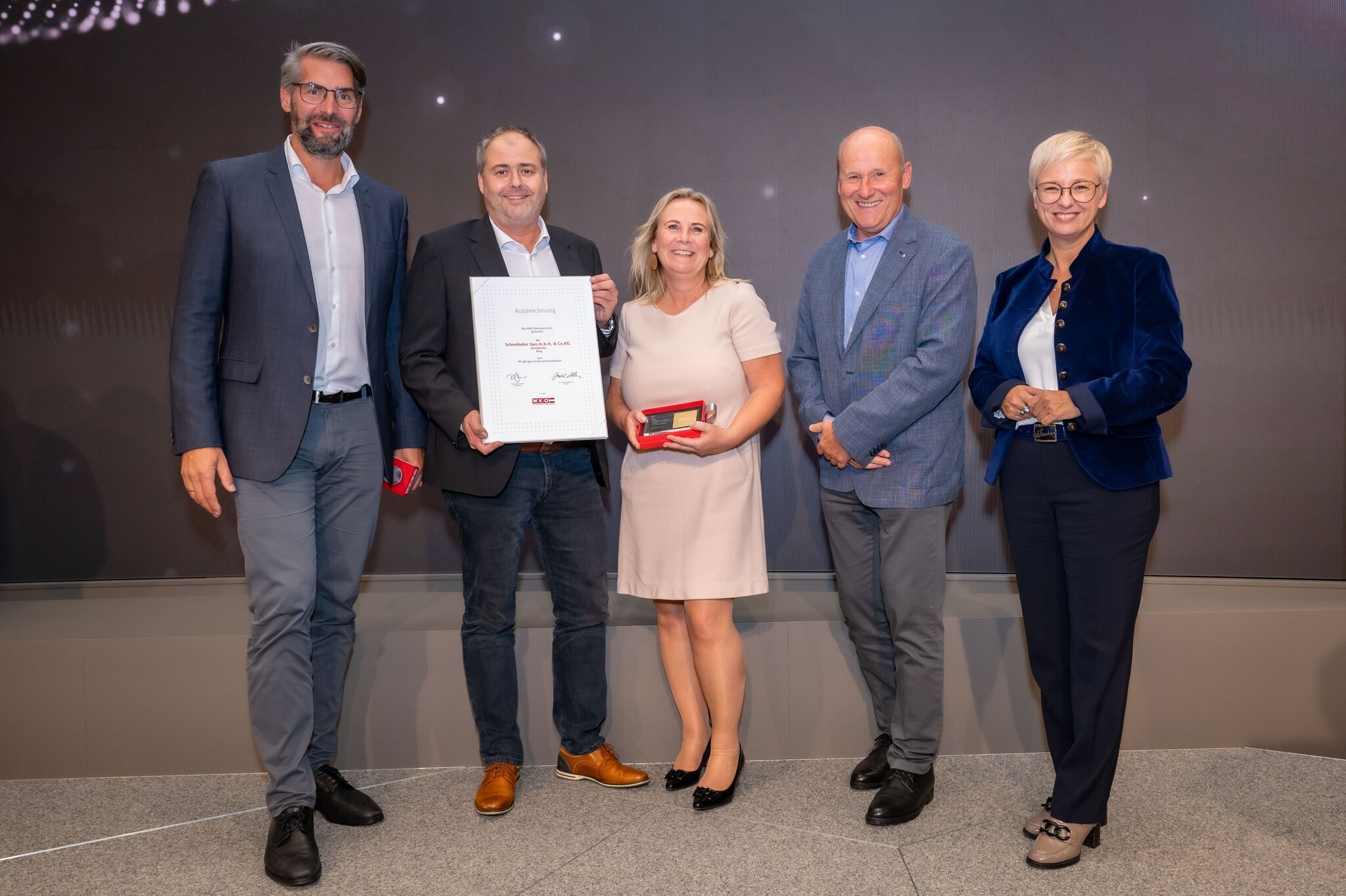 Ehrung: Den Dachdecker-Betrieb Schreihofer gibt es seit 90 Jahren - Perg