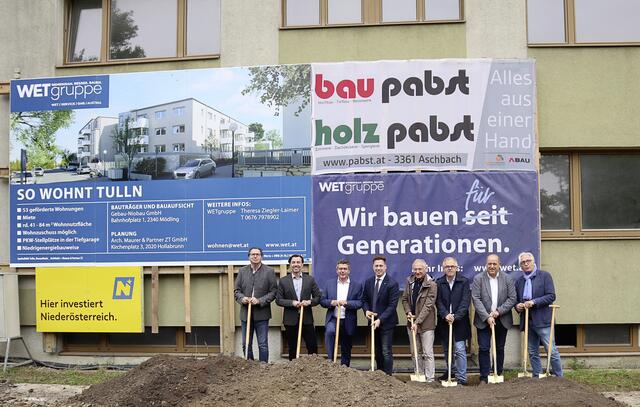 Sanierung/Neubau: Spatenstich Tulln Donaulände für 53 Wohneinheiten - Tulln