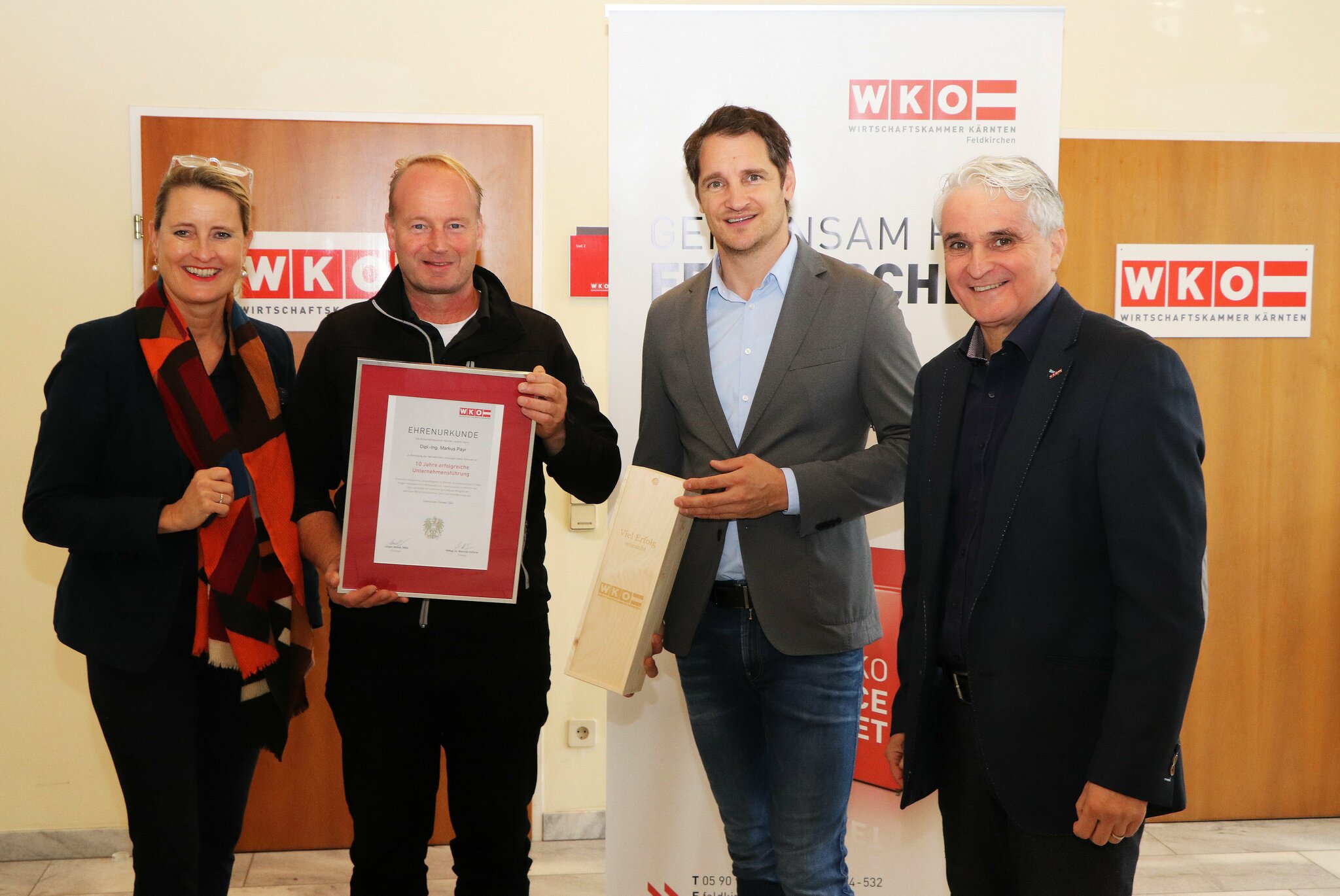 Feldkirchner Unternehmer im Fokus: Unternehmerehrungen der WK - Feldkirchen