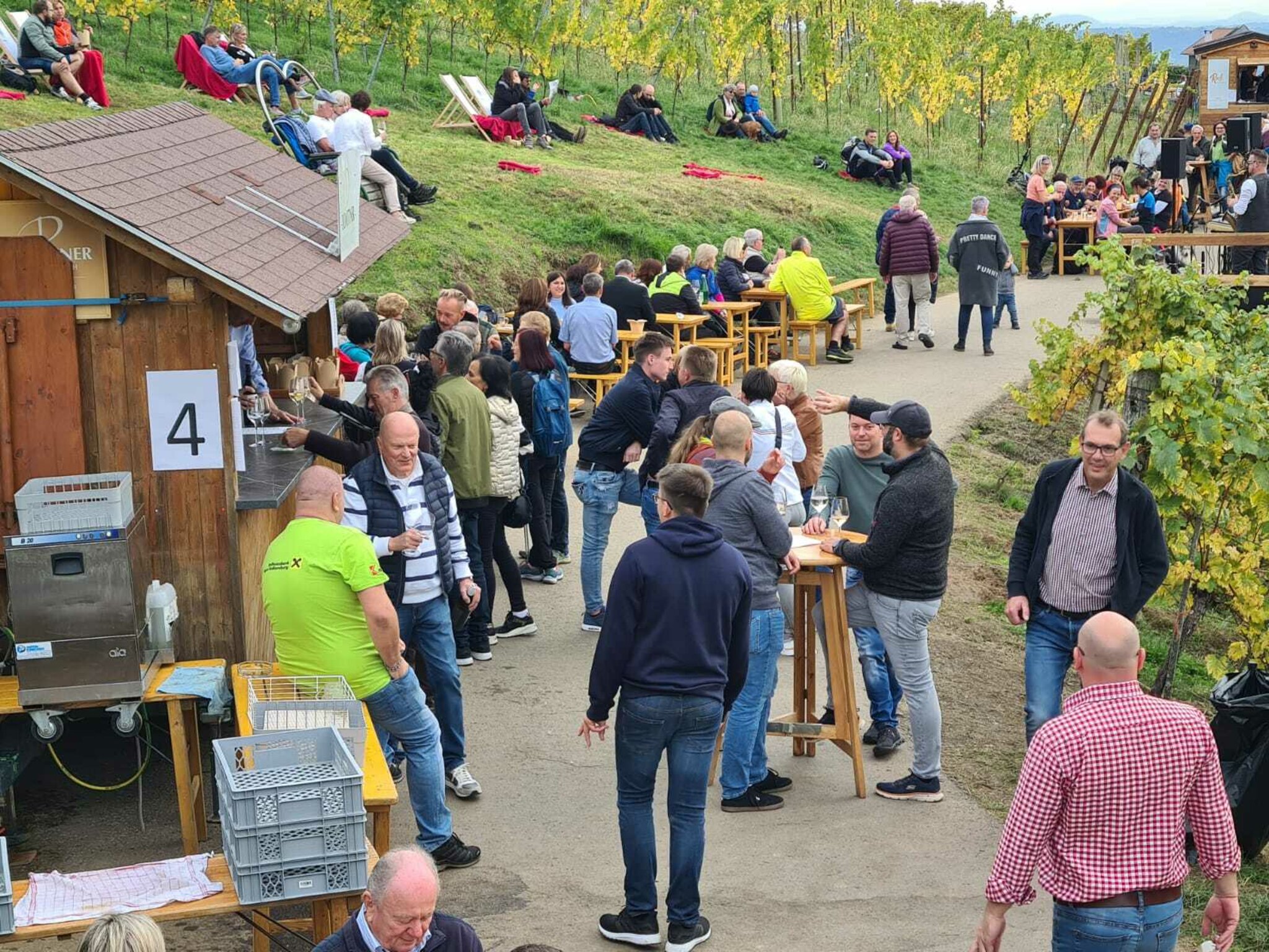 "Musik am Weinberg": Der Weinberg verwandelte sich zum Festgelände ...