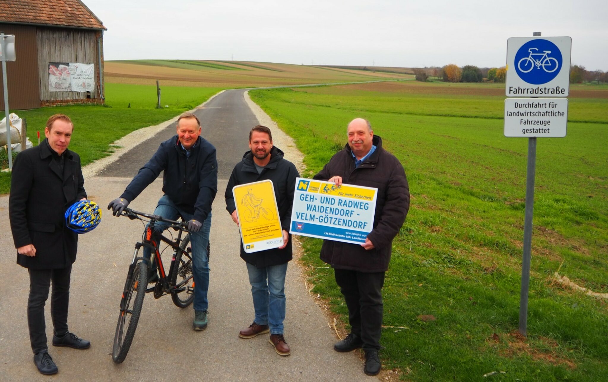 Zwischen Waidendorf und Velm-Götzendorf: Neuer Geh- und Radweg wurde ...