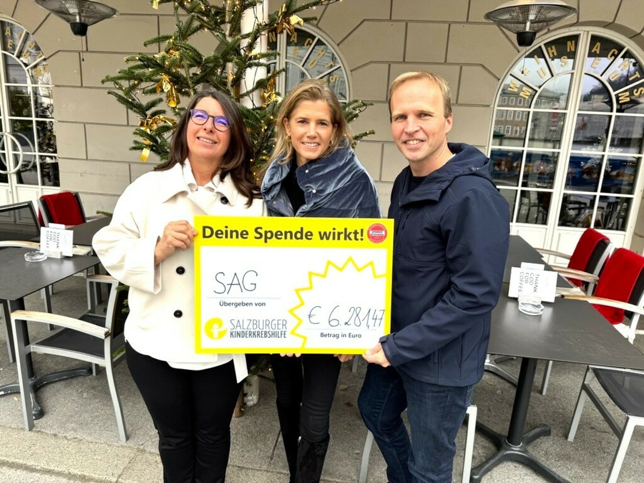 SAG Group: Großzügige Spende für die Salzburger Kinderkrebshilfe - Pinzgau