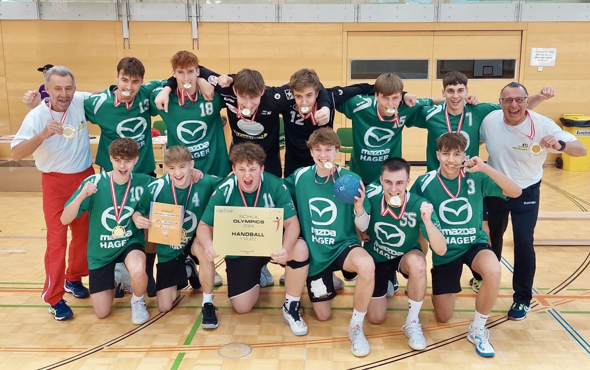 Schul-Olympics 2024: Handballteam der HTL Hollabrunn ist Bundessieger - Hollabrunn