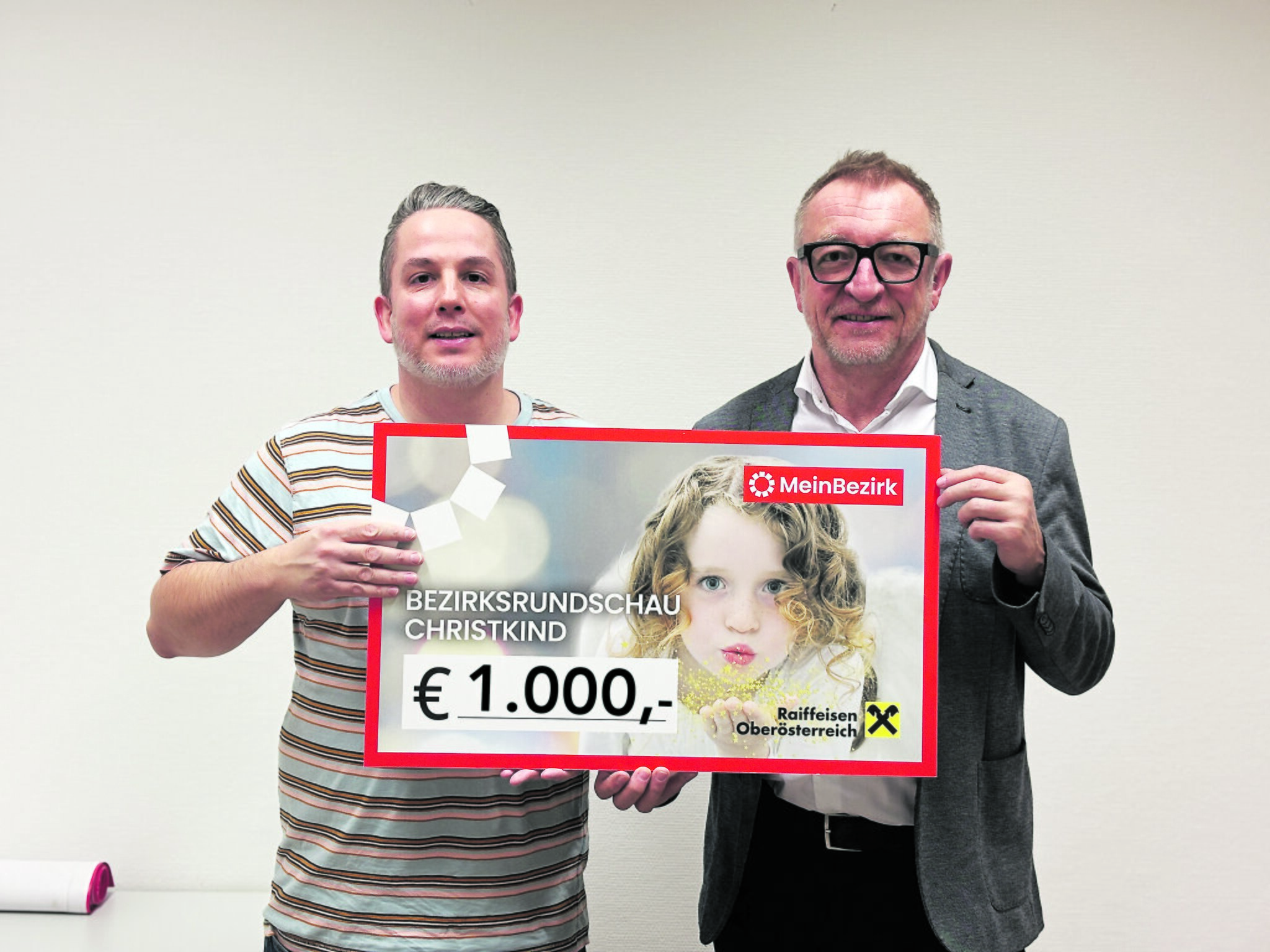 Aktion Christkind 2024: "Echt Church" spendet 1.000 Euro - Kirchdorf