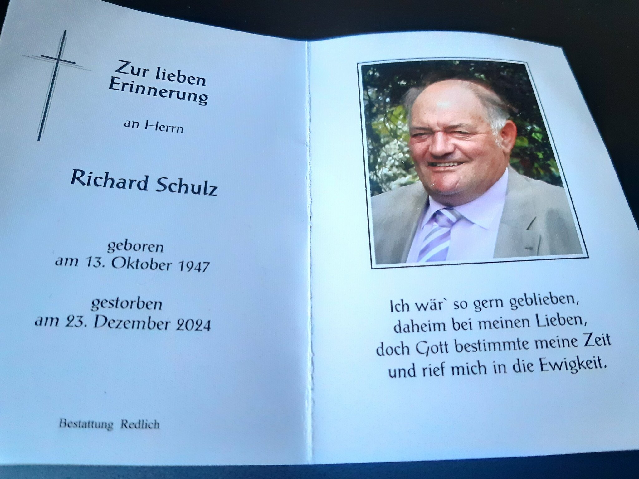 Große Trauer um Richard Schulz - Gänserndorf