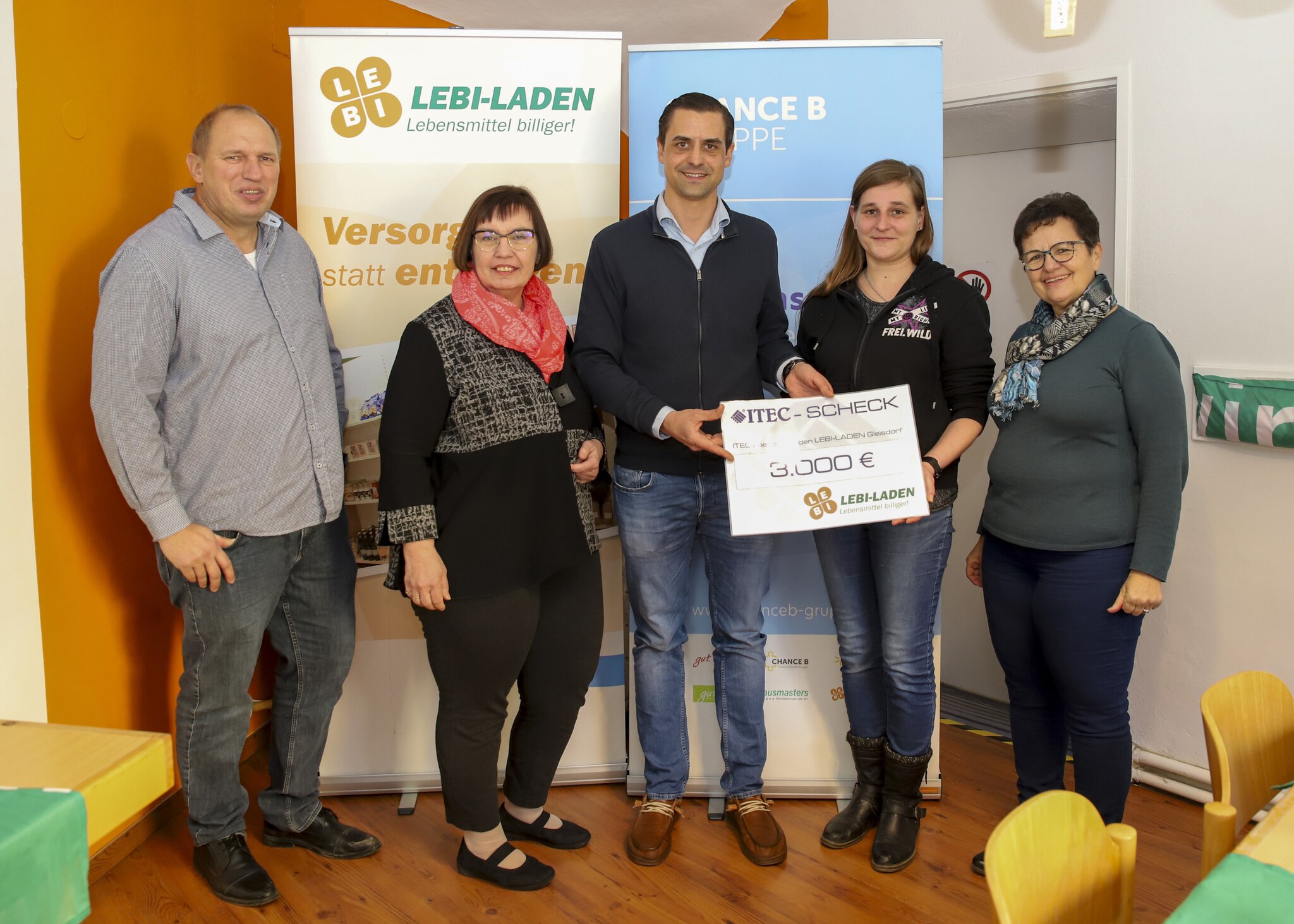 Chance B: Spende sorgt für volle Regale und Hoffnung im LEBI-Laden - Weiz