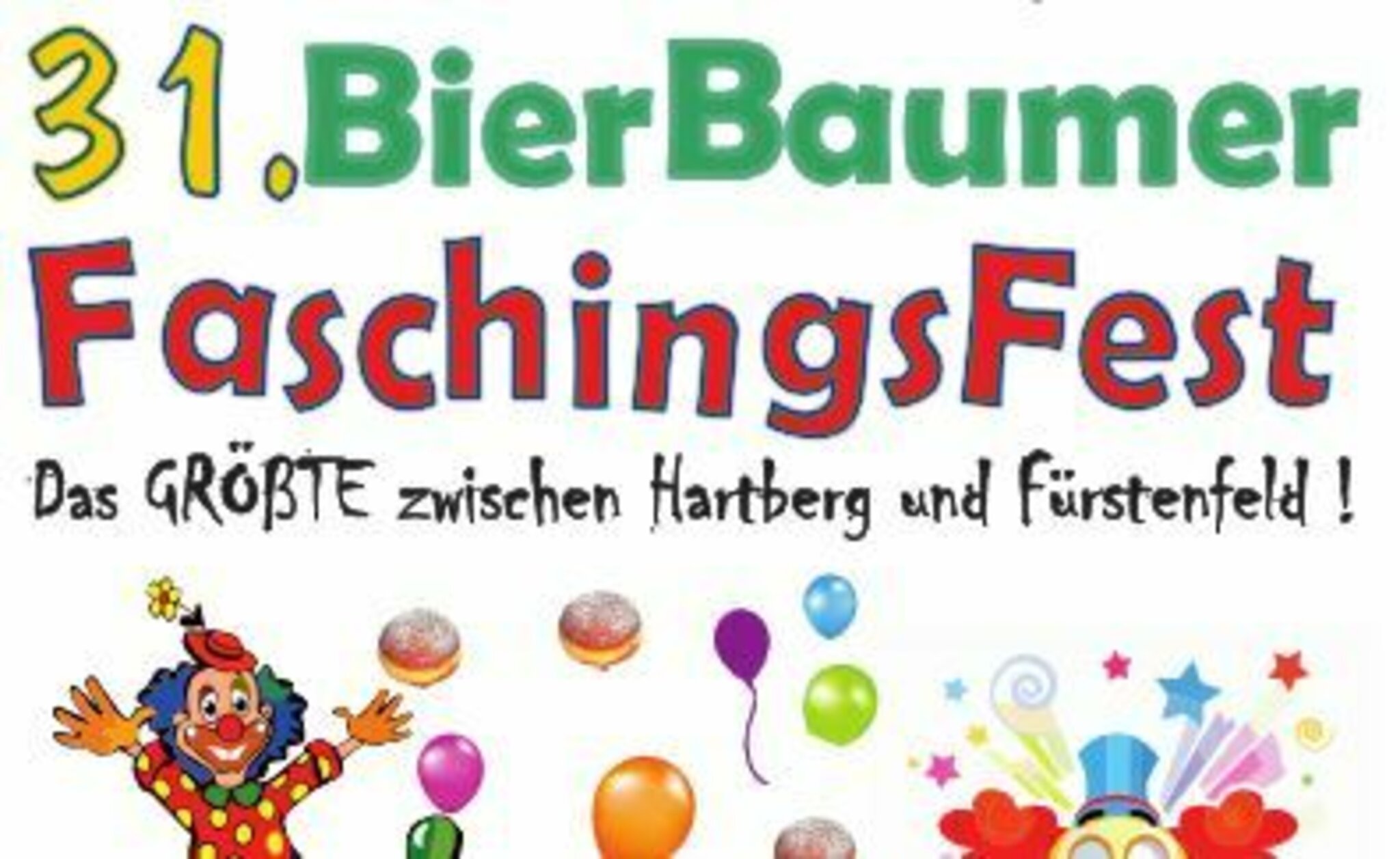 31. Bierbaumer Faschingsfest: 31. Bierbaumer Faschingsfest. 1.3.2025 ...