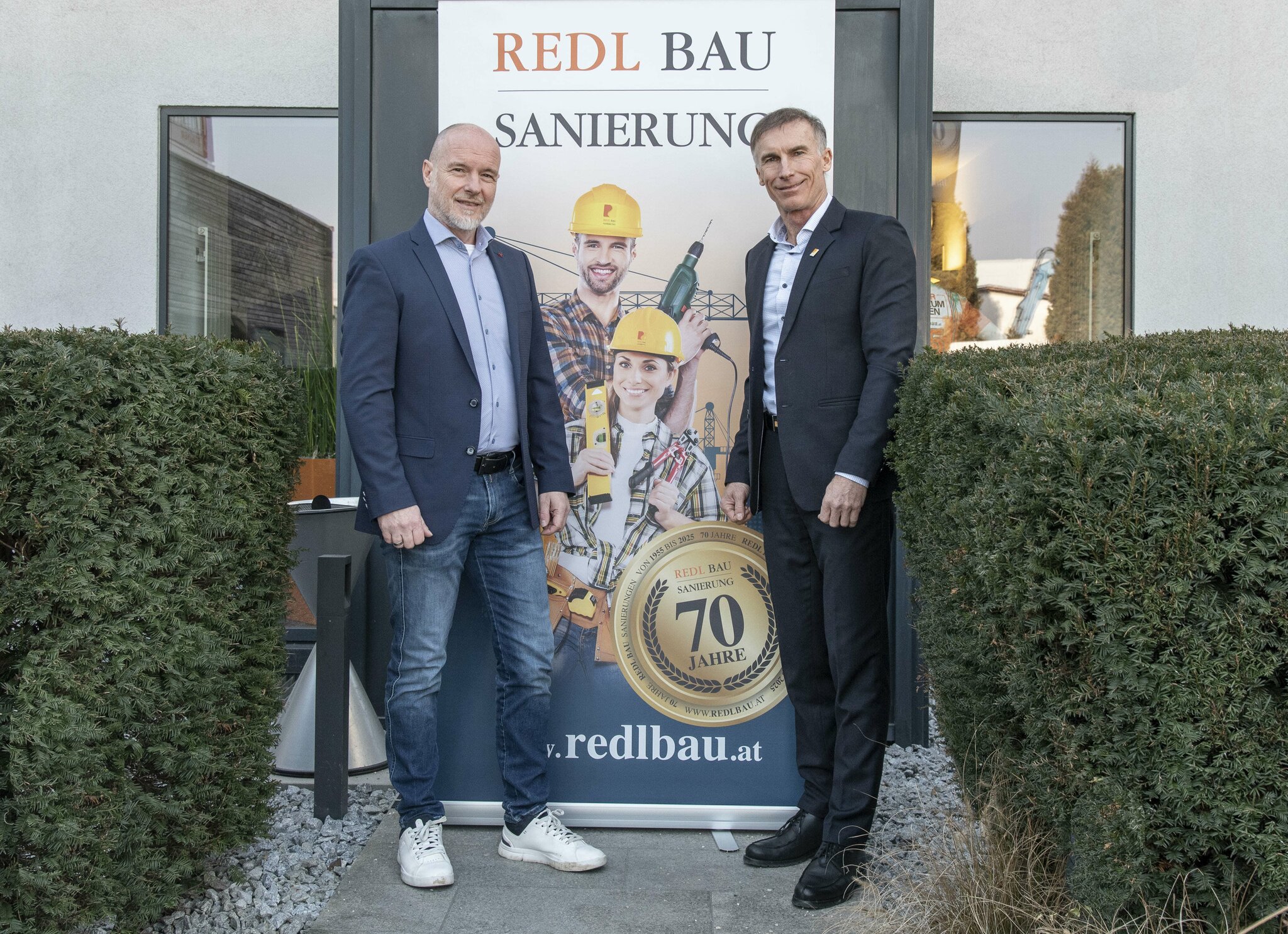 70 Jahre Redl Bau in Linz: Redl Bau war 2024 auf insgesamt 2500 ...