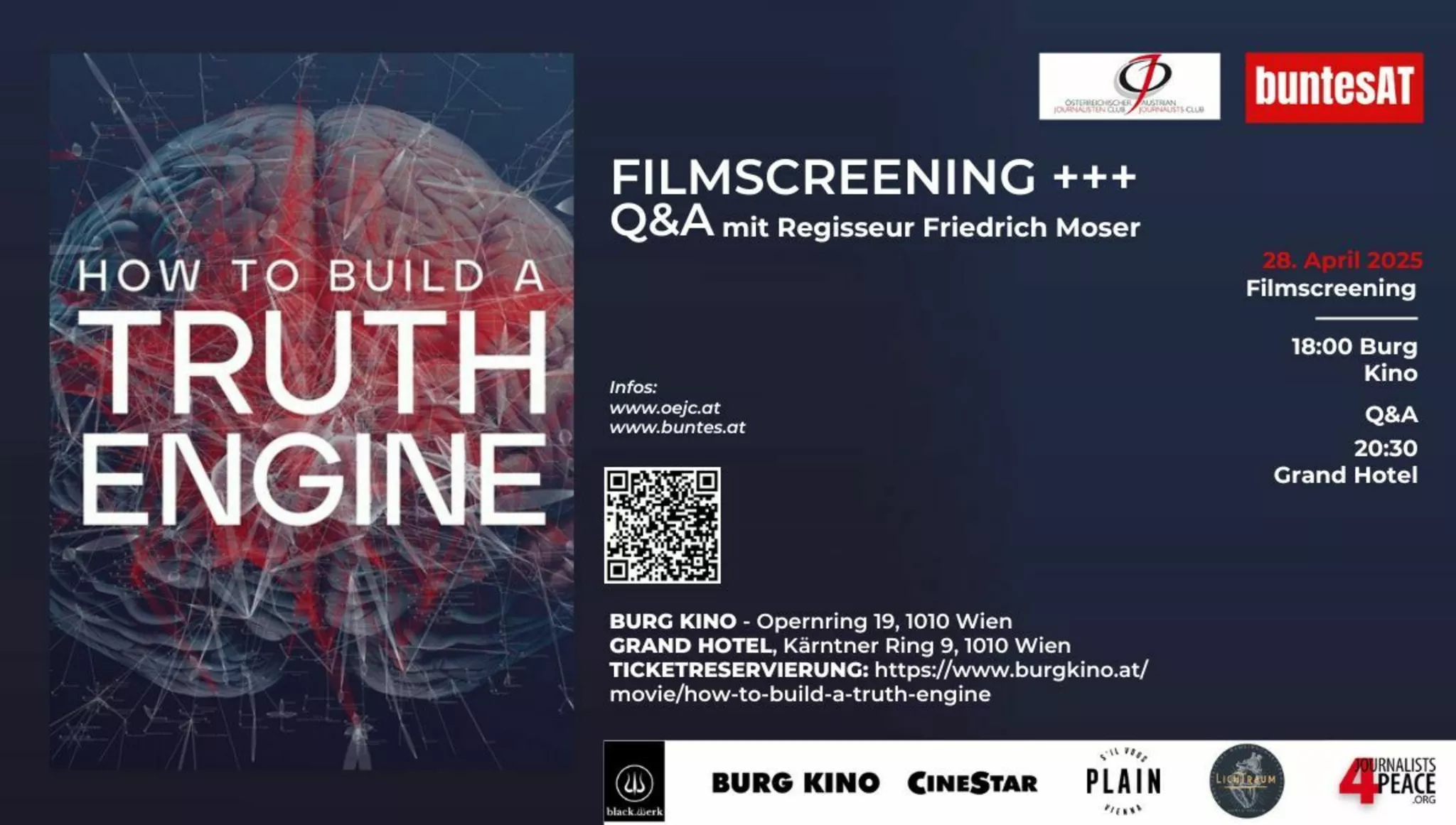 Filmvorführung: HOW TO BUILD A TRUTH ENGINE - Alsergrund