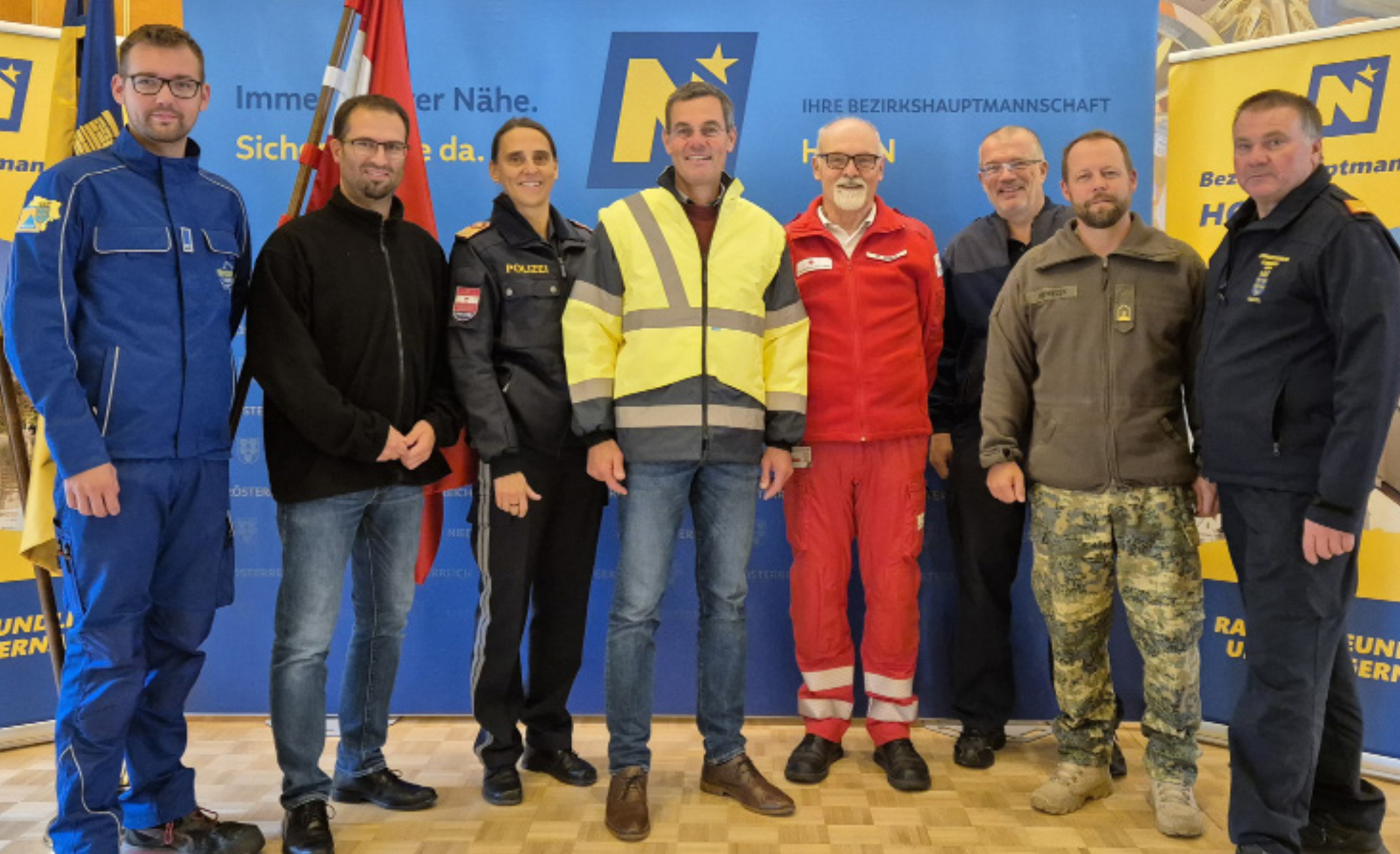 Planung der Sicherheitsinseln: Katastrophenschutz im Bezirk Horn - Horn