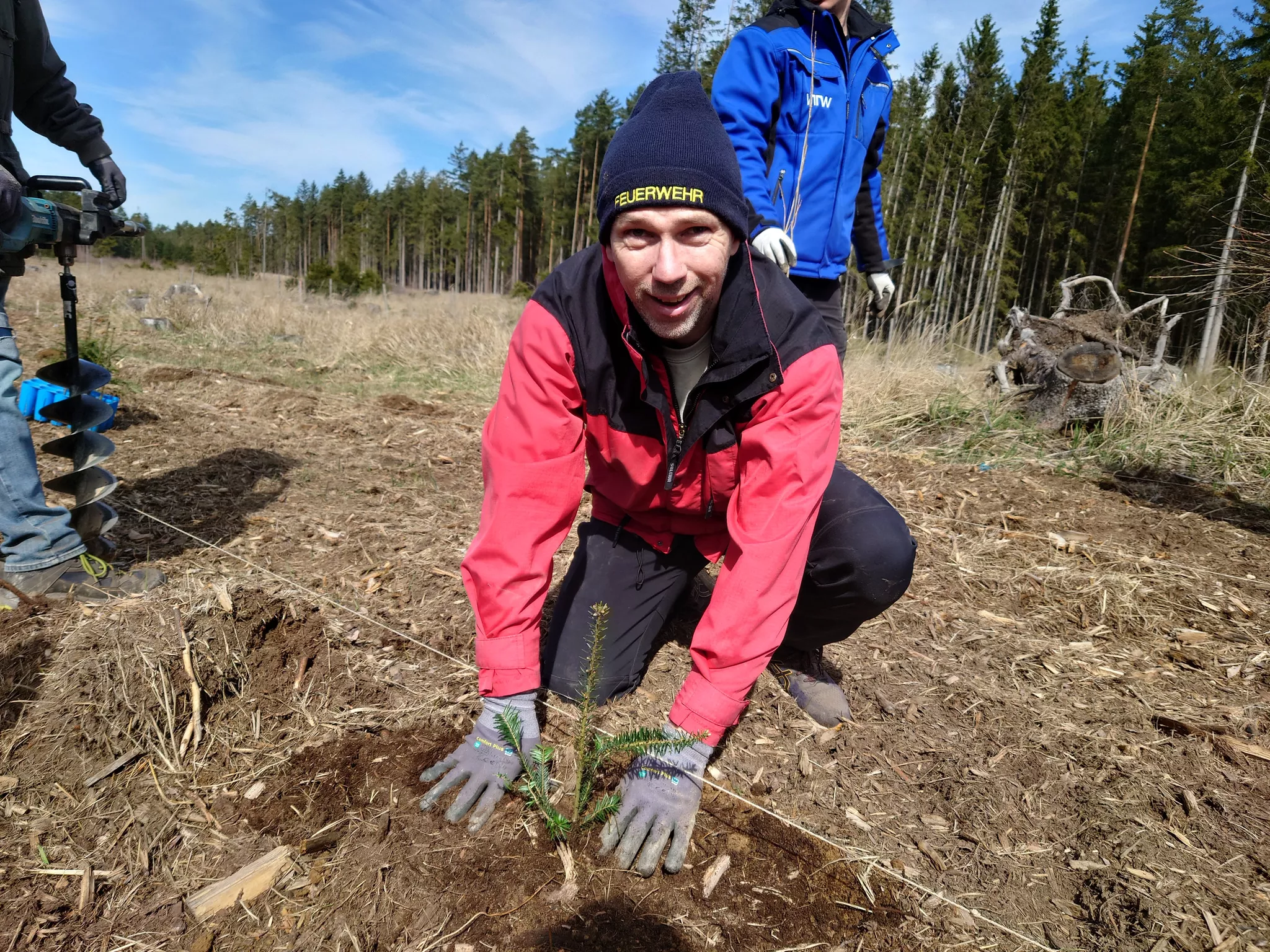 Bezirk Waidhofen/Thaya: VTW-Mitarbeiter setzen 1.000 Bäume für die Zukunft - Waidhofen/Thaya