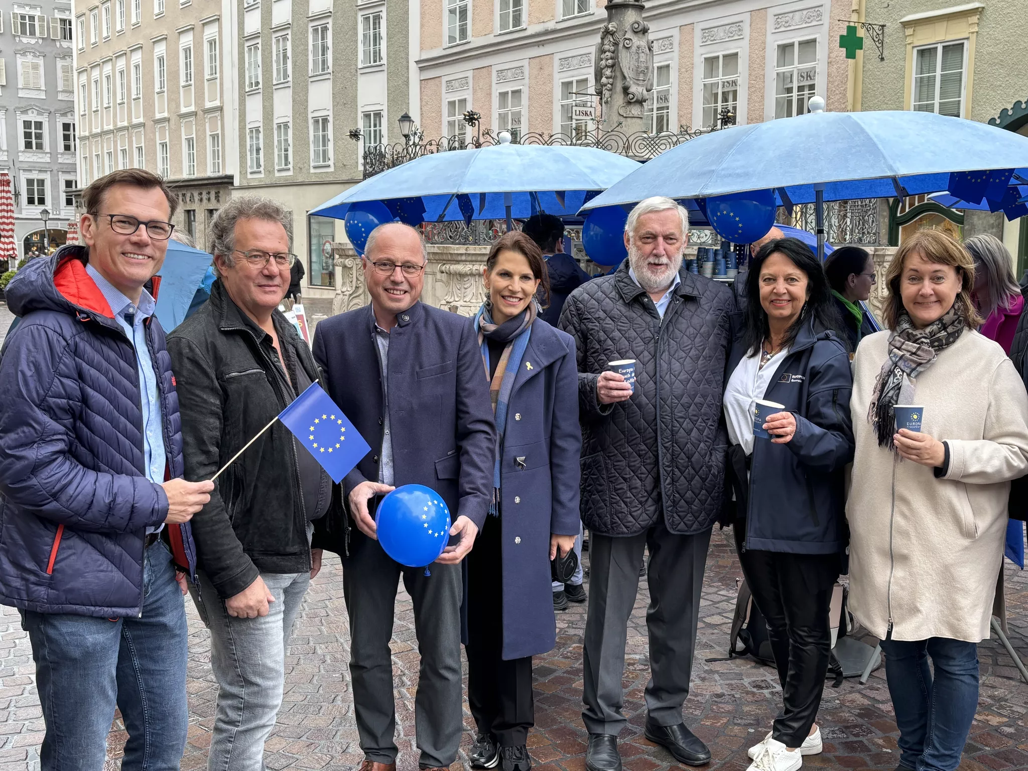 30 Jahre Österreich in der EU: Europa.Café am Alten Markt in der ...