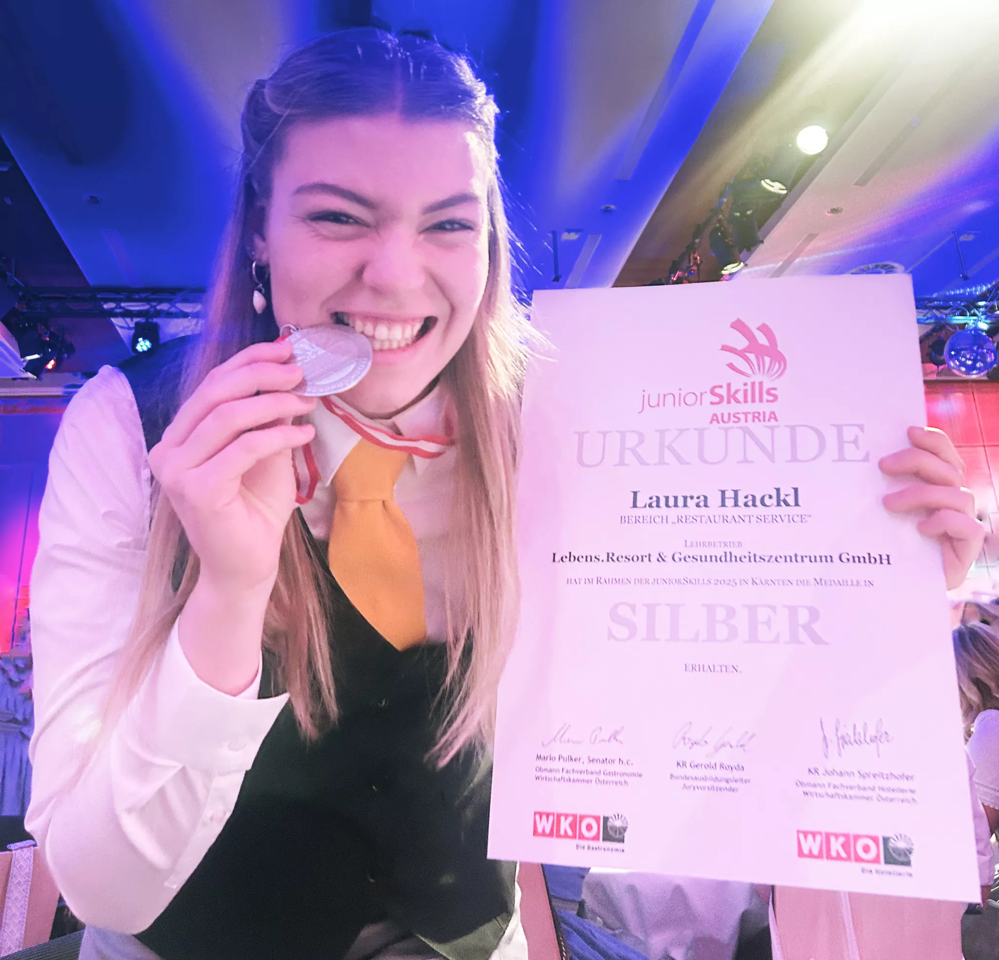 Ottenschlag: Silber bei JuniorSkills für Gastro-Ass Laura Hackl - Zwettl